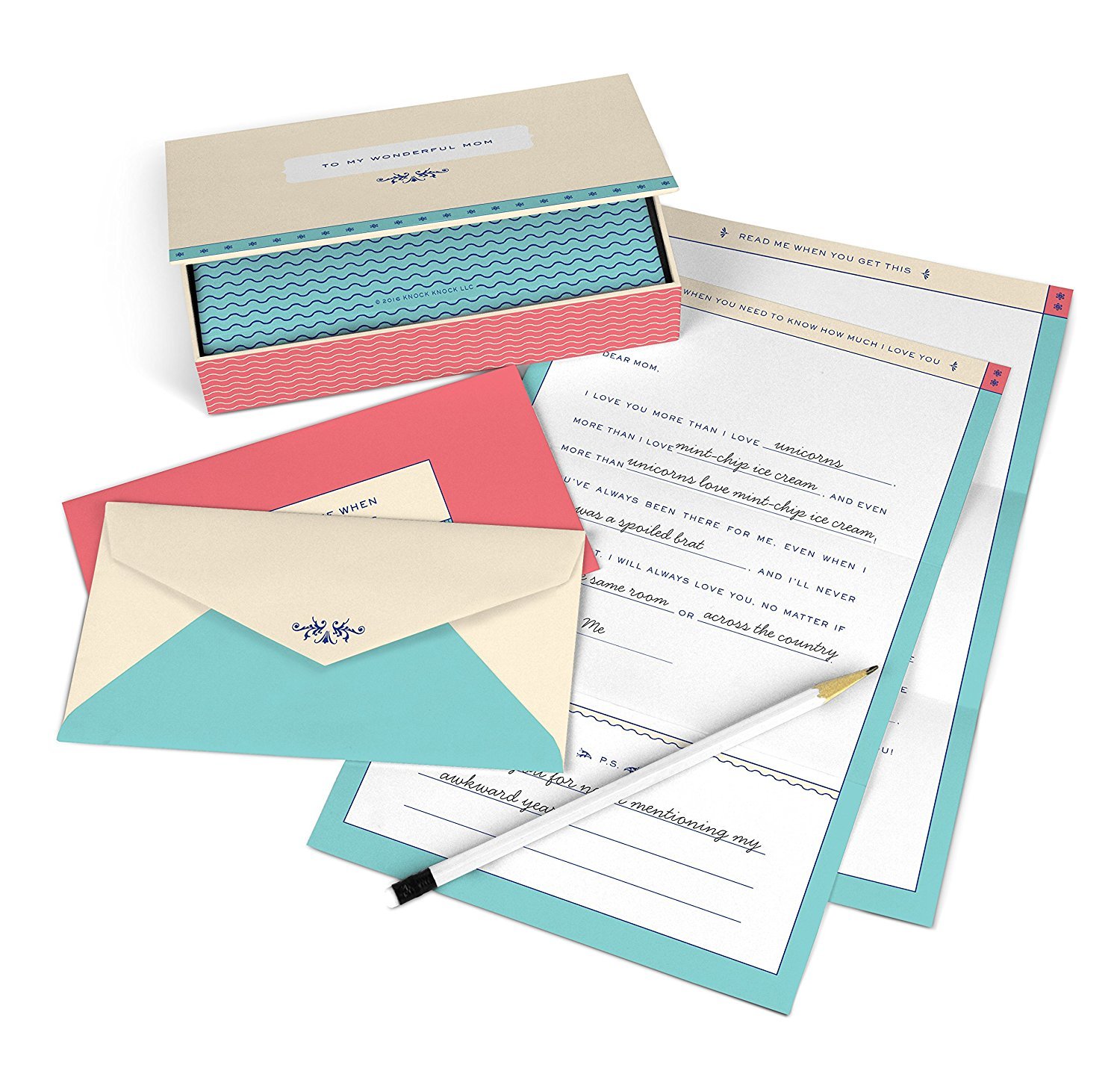 Knock Knock Letters to My Wonderful Mom Read Me When Box