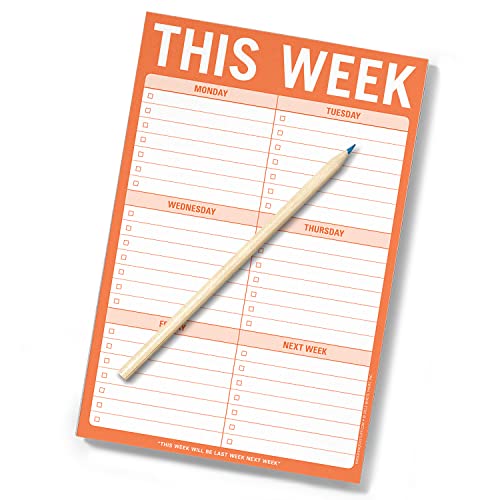 Knock Knock This Week Note Pad 6 x 9-inches