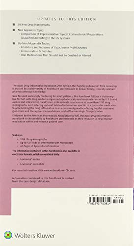 Adult Drug Information Handbook (A Clinically Relevant Resource for All Healthcare Professionals)