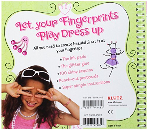 Klutz Fingerprint Fabulous: Create Sweet and Sparkly Thumbprint Art Craft Kit