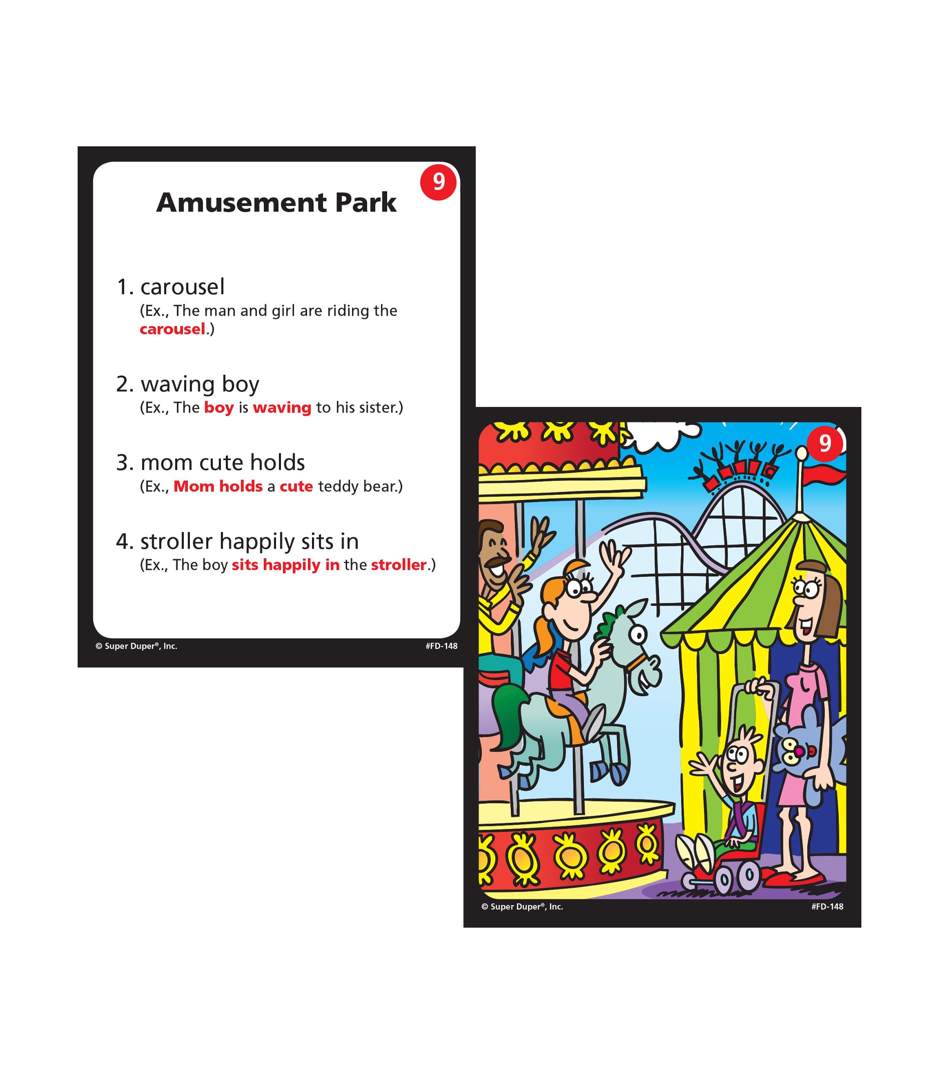 Super Duper Publications | Sentence Building Fun Deck | Speech Therapy Flash Cards for Grammar | Educational Learning Materials for Children