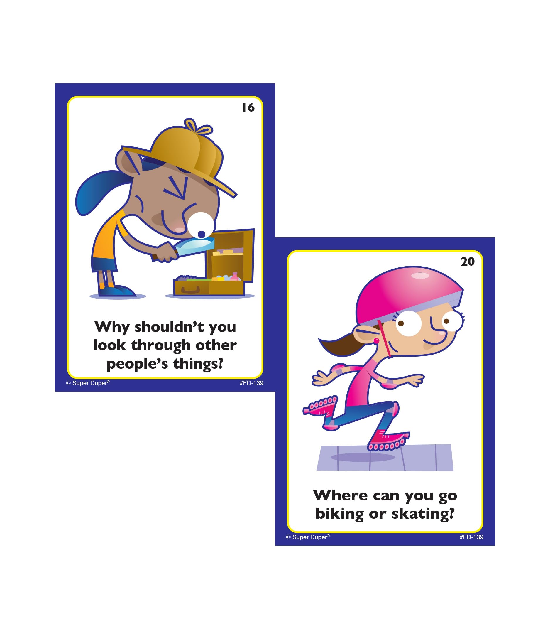 Super Duper Publications | WH Questions at Home Fun Deck | Communication and Social Skills Flash Cards | Educational Learning Products for Children