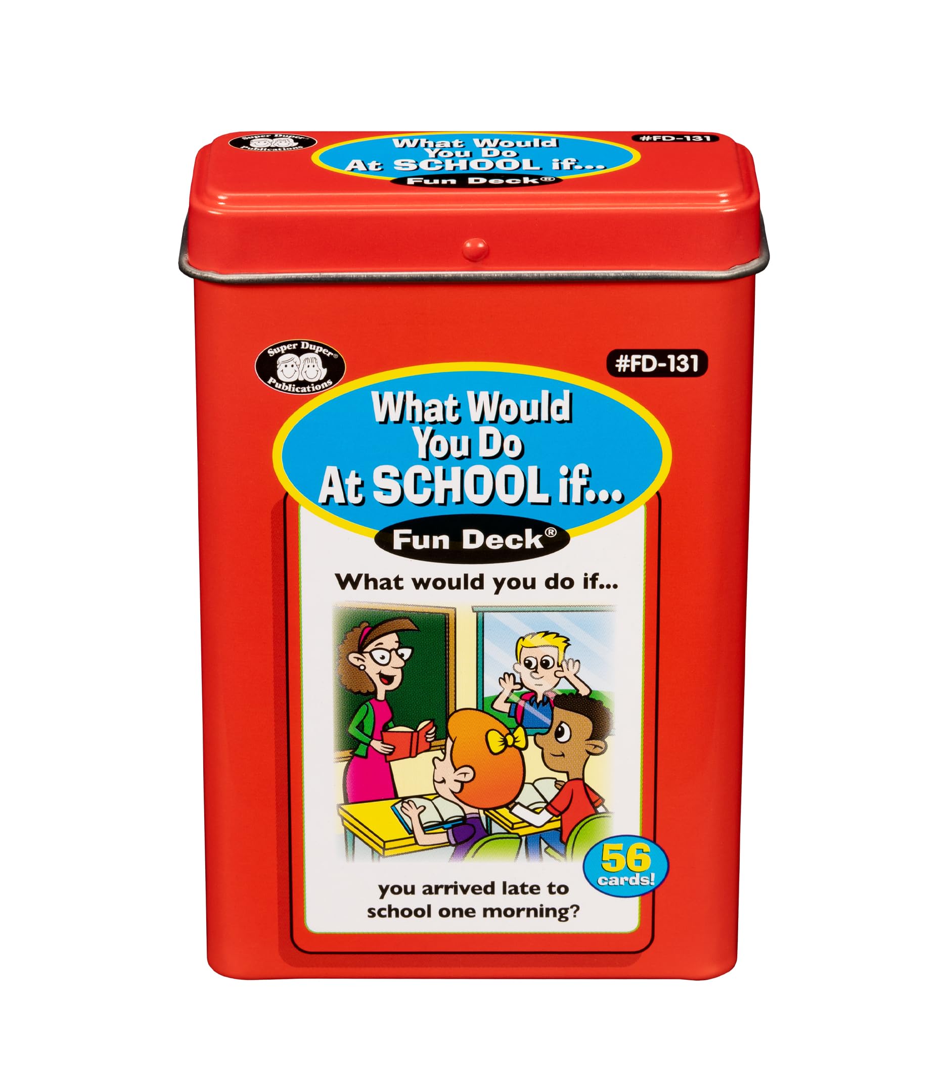 Super Duper Publications | What Would You Do at School If… Fun Deck | Social Skills Flash Cards | Educational Learning Materials for Children