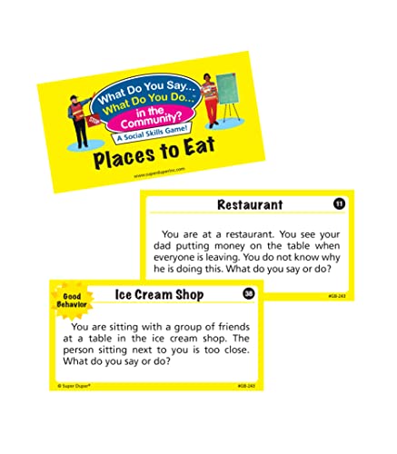 Super Duper Publications | What Do You Say... What Do You Do...® in The Community? Social Skills Board Game | 1-6 Players, Ages 5-12