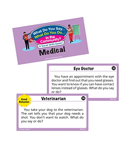 Super Duper Publications | What Do You Say... What Do You Do...® in The Community? Social Skills Board Game | 1-6 Players, Ages 5-12