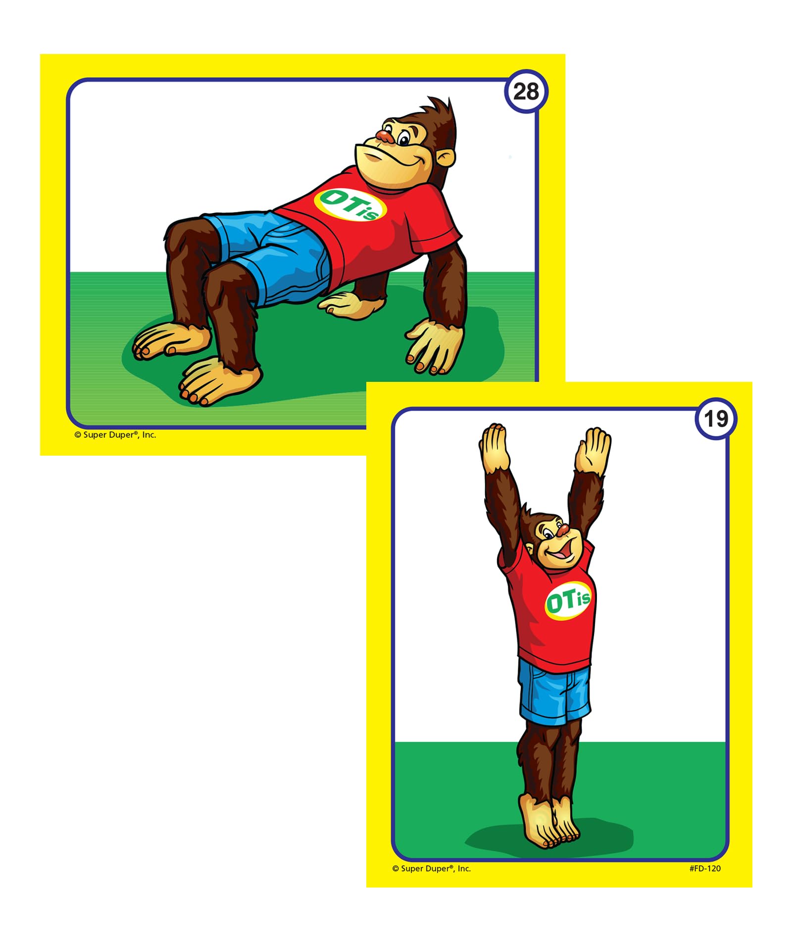 Super Duper Publications | Yoga Body Awareness and Exercise Fun Deck | Occupational Therapy Flash Cards | Gross Motor Movement Activity | Educational Learning Materials for Children