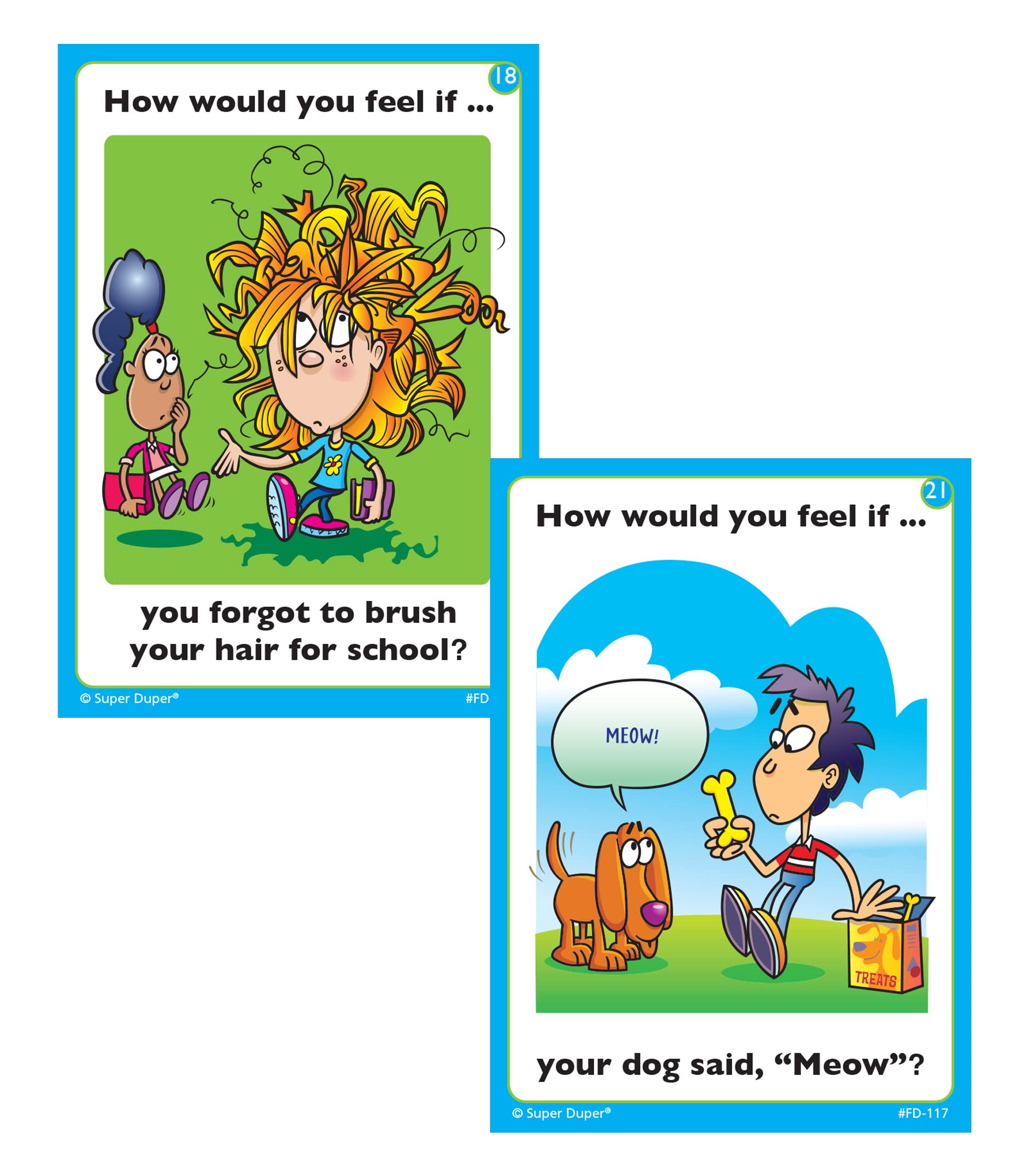 Super Duper Publications | How Would You Feel If Fun Deck | Understanding Feelings and Emotions Flash Cards | Educational Learning Materials for Children