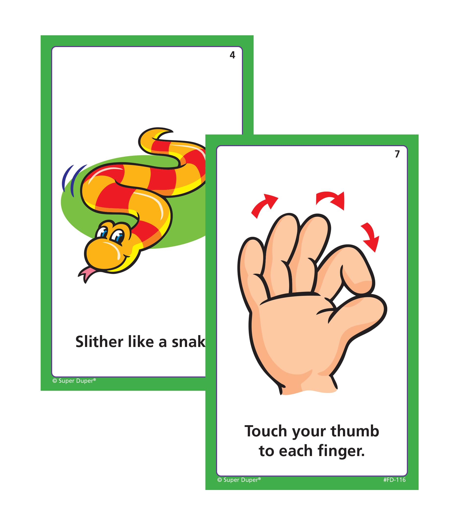 Super Duper Publications | Move Your Body Fun Deck | Occupational Therapy Flash Cards | Educational Learning Materials for Children