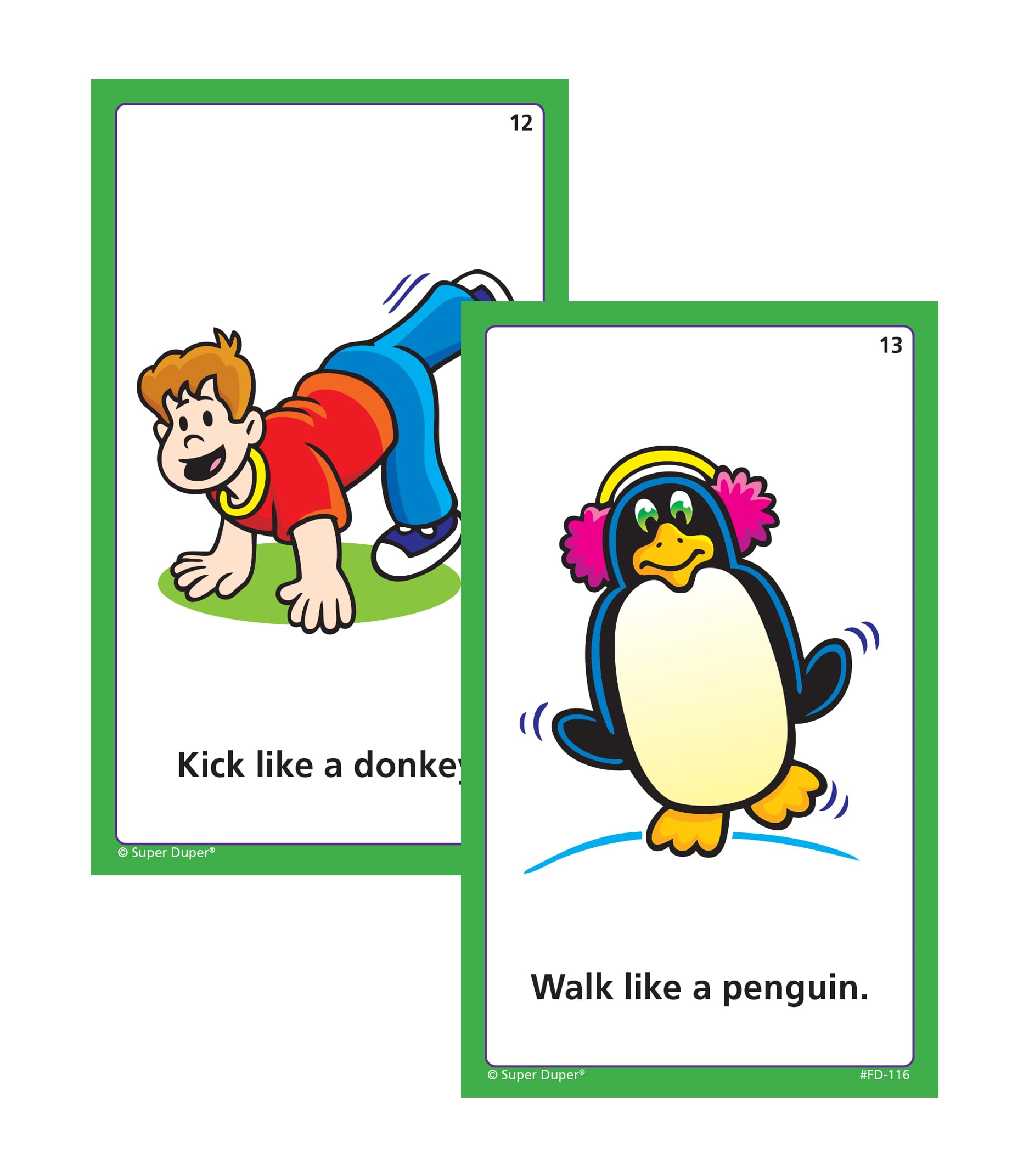 Super Duper Publications | Move Your Body Fun Deck | Occupational Therapy Flash Cards | Educational Learning Materials for Children