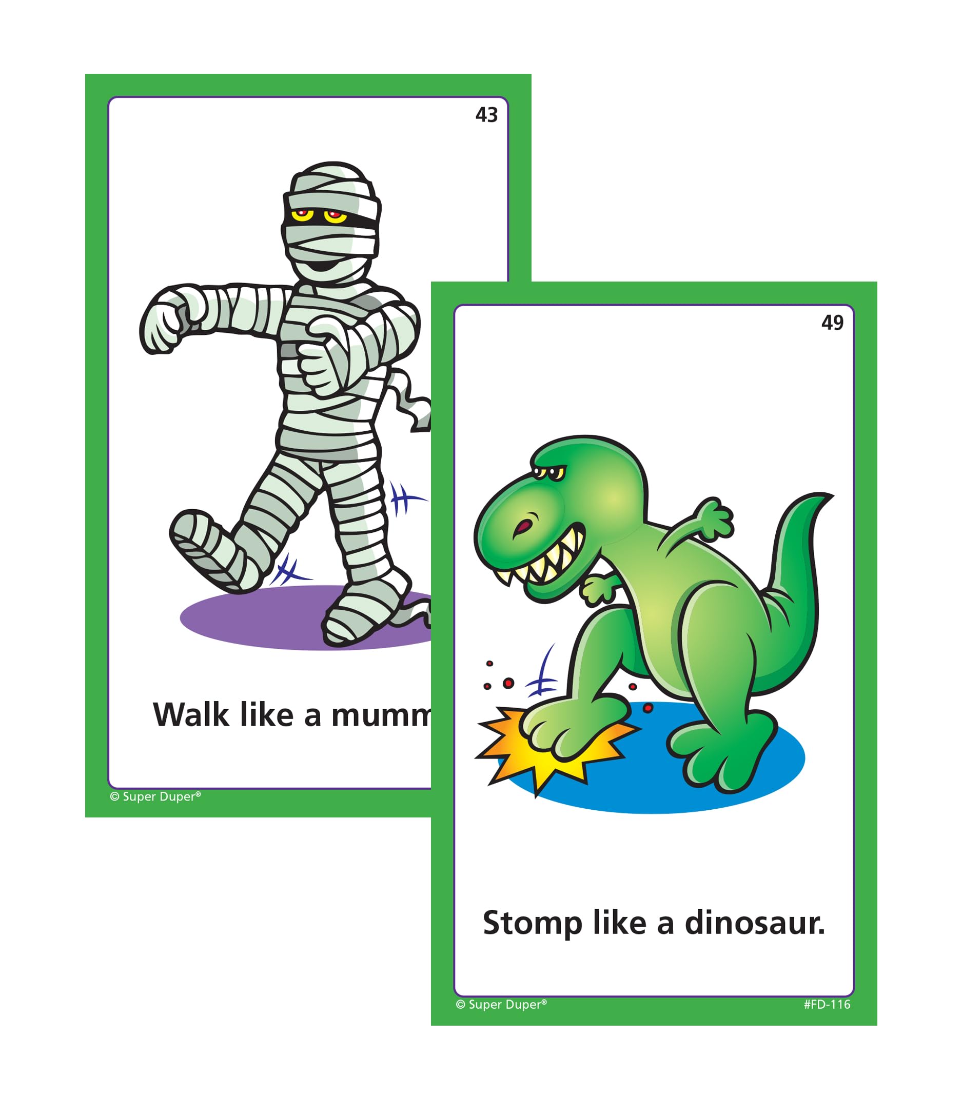 Super Duper Publications | Move Your Body Fun Deck | Occupational Therapy Flash Cards | Educational Learning Materials for Children