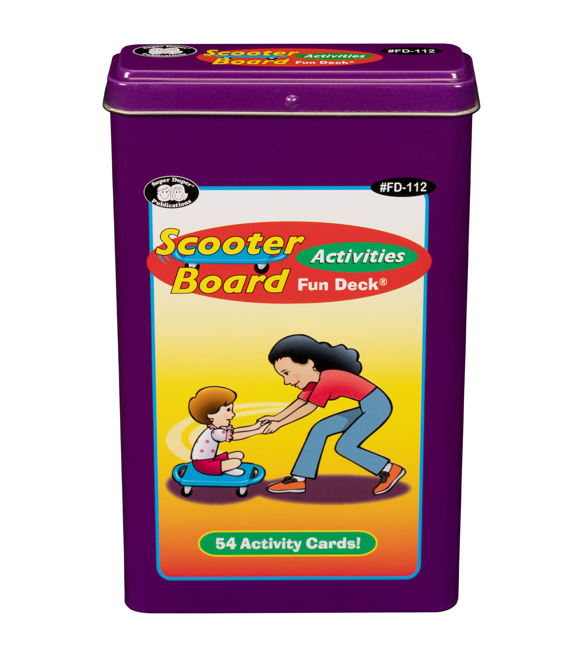 Super Duper Publications | Scooter Board Activities Fun Deck | Occupational Therapy Flash Cards | Educational Learning Materials for Children