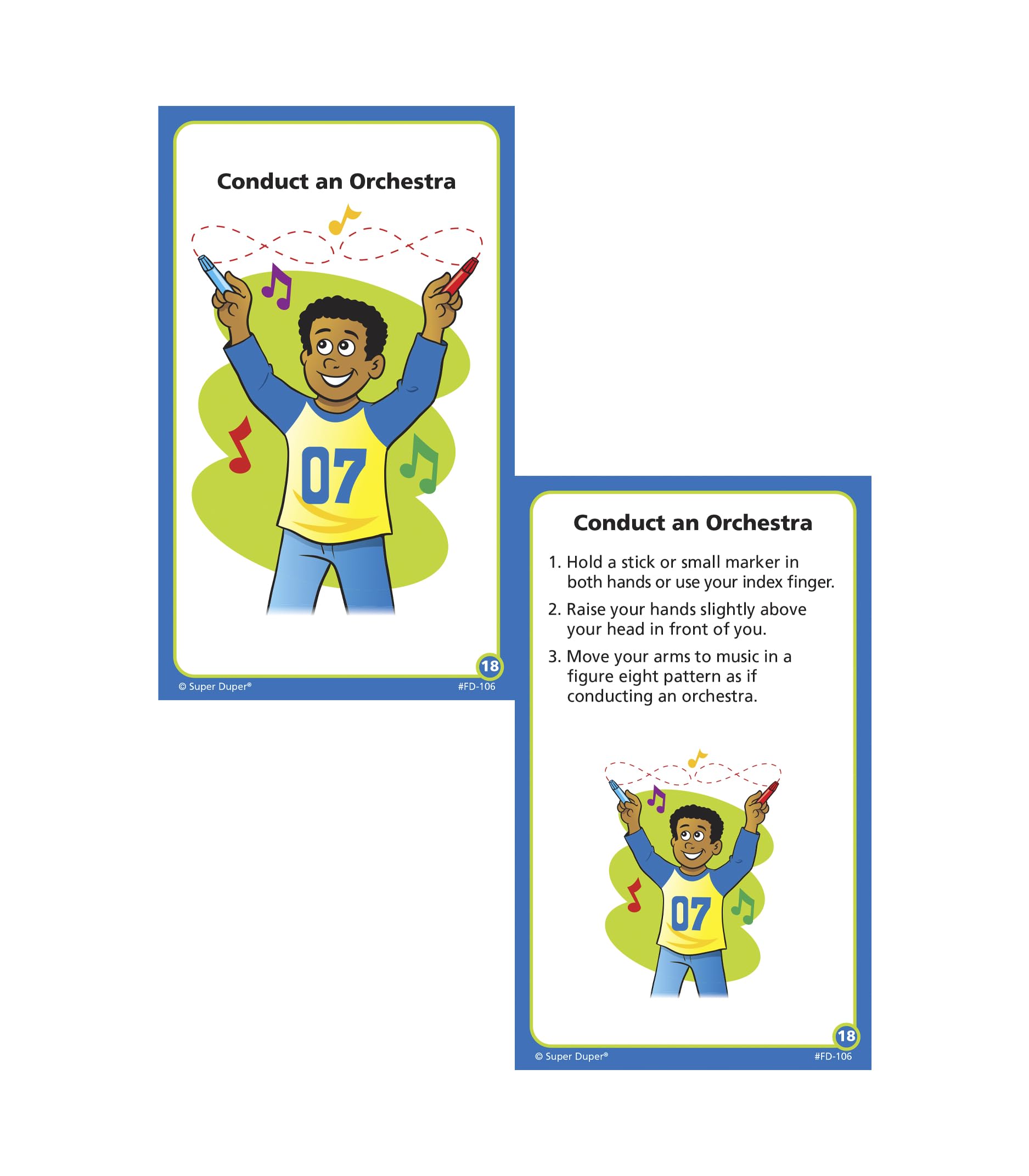 Super Duper Publications | Upper Body and Core Strength Fun Deck | Occupational Therapy Flash Cards | Gross Motor Movement Activity | Educational Learning Materials for Children