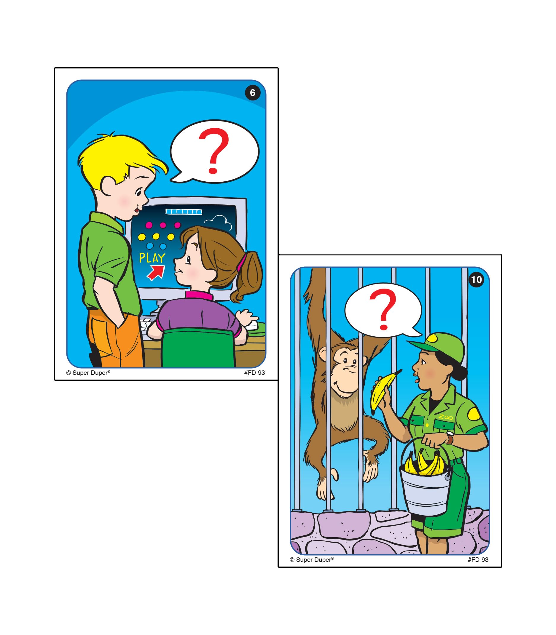 Super Duper Publications | What are They Asking? Fun Deck Flash Cards | Educational Learning Resource for Children