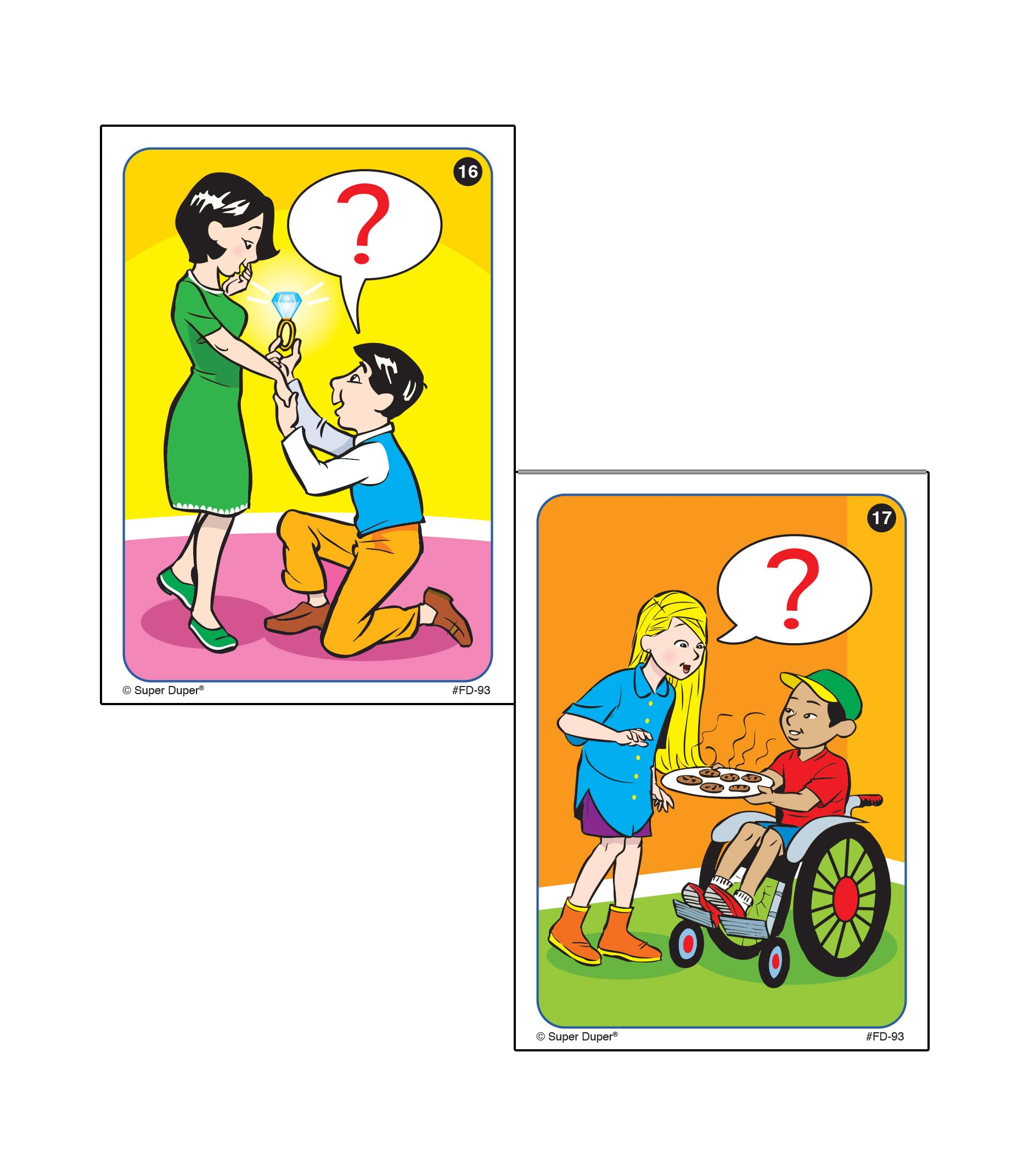 Super Duper Publications | What are They Asking? Fun Deck Flash Cards | Educational Learning Resource for Children