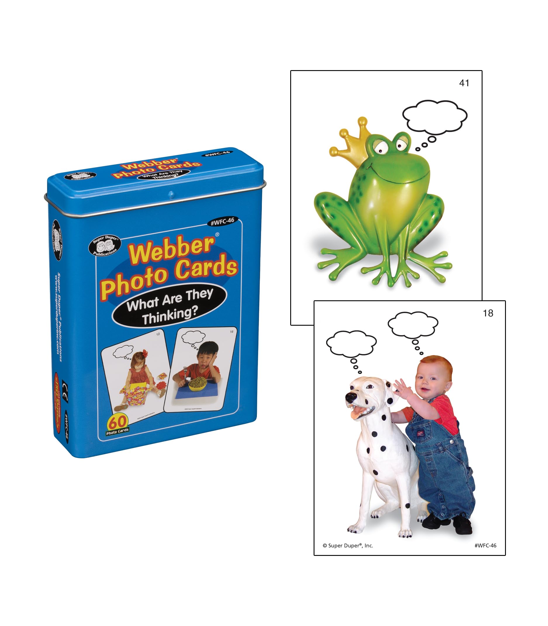Webber “What Are They Thinking?” Photo Card Deck - Super Duper Educational Learning Toy for Kids