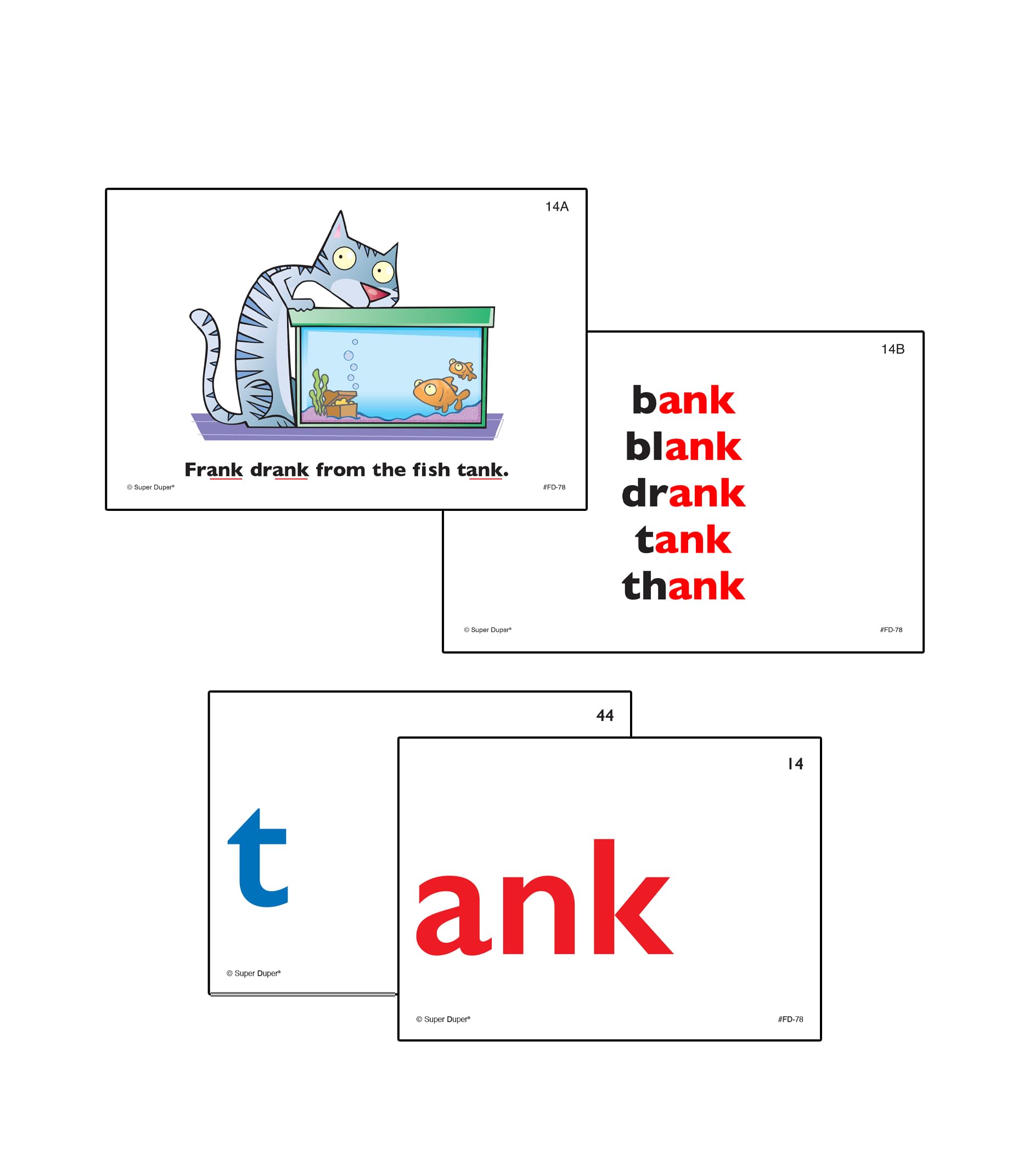 Super Duper Publications | Word Families with Silly Sentences Fun Deck Flash Cards | Educational Learning Resource for Children