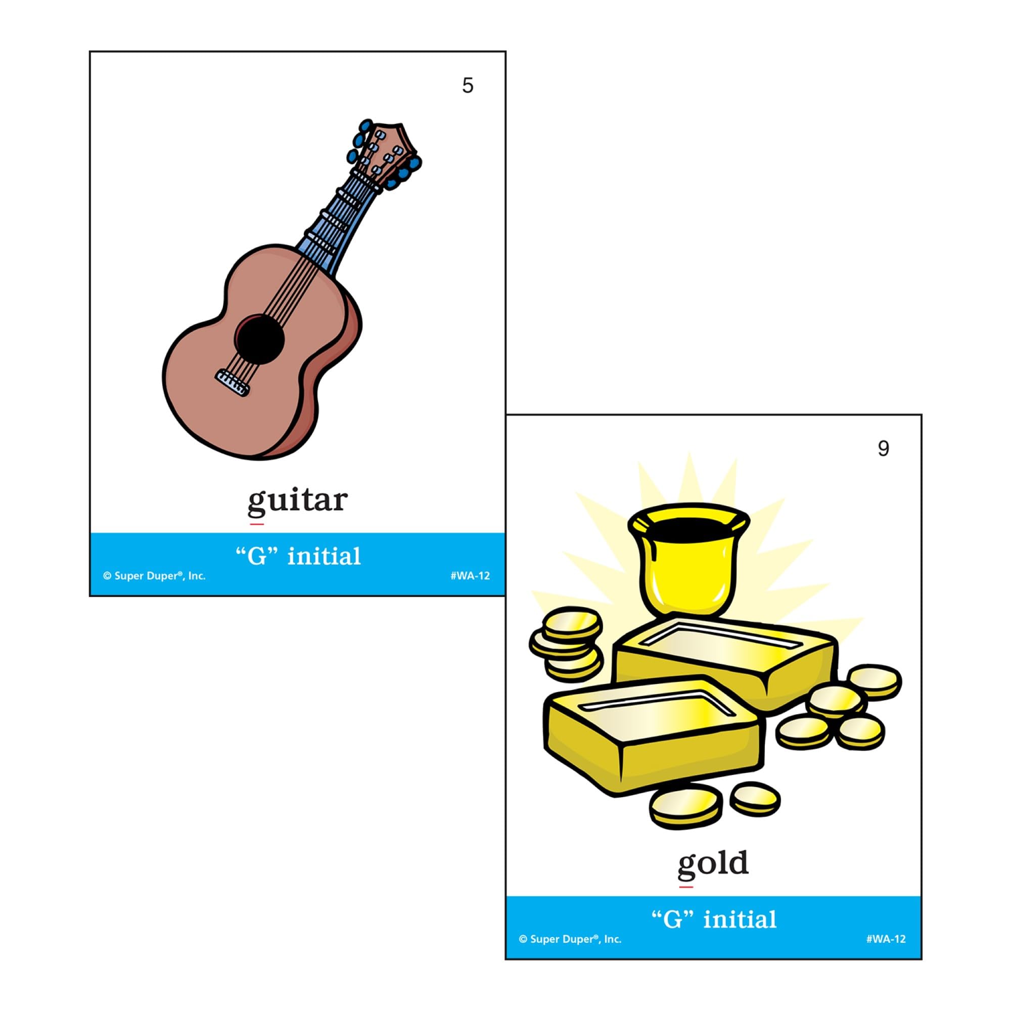 Super Duper Publications | Articulation G Sound Fun Deck | Vocabulary and Language Development Flash Cards | Educational Learning Materials for Children