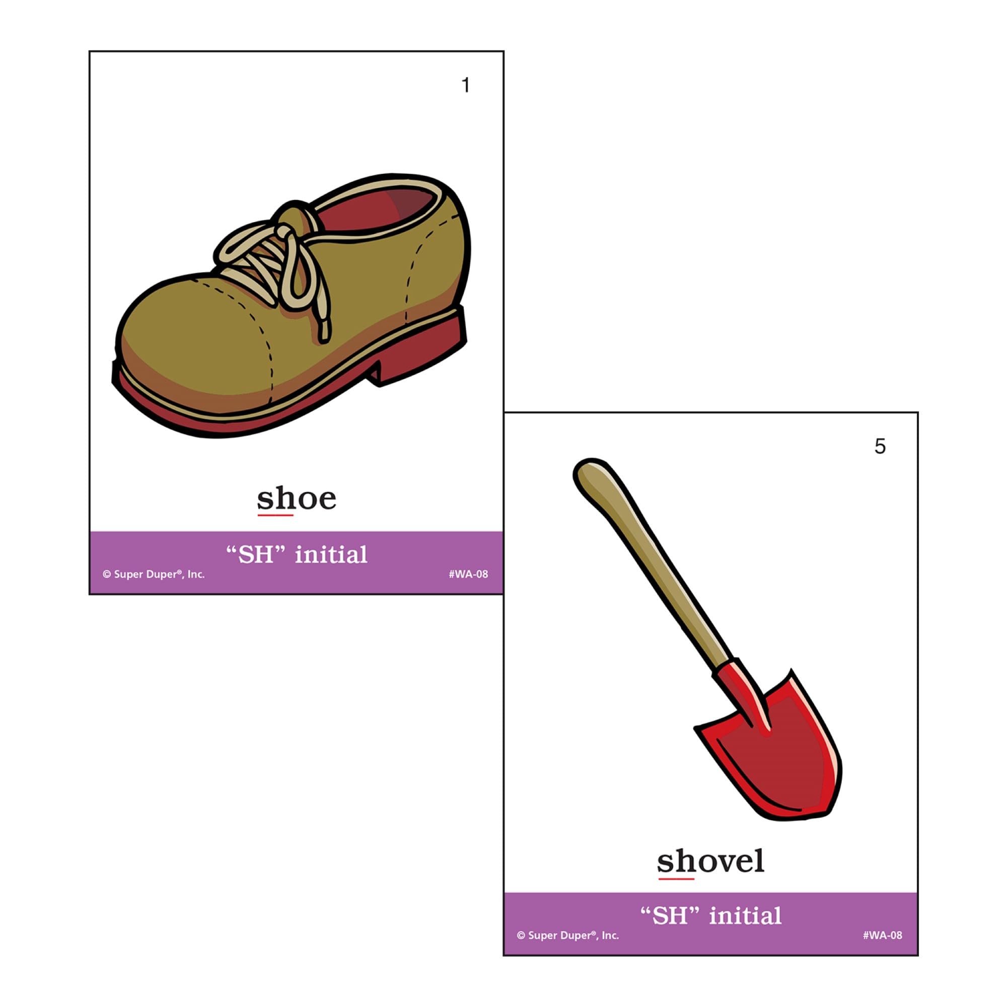 Super Duper Publications | Articulation SH Sound Fun Deck | Vocabulary and Language Development Flash Cards | Educational Learning Materials for Children