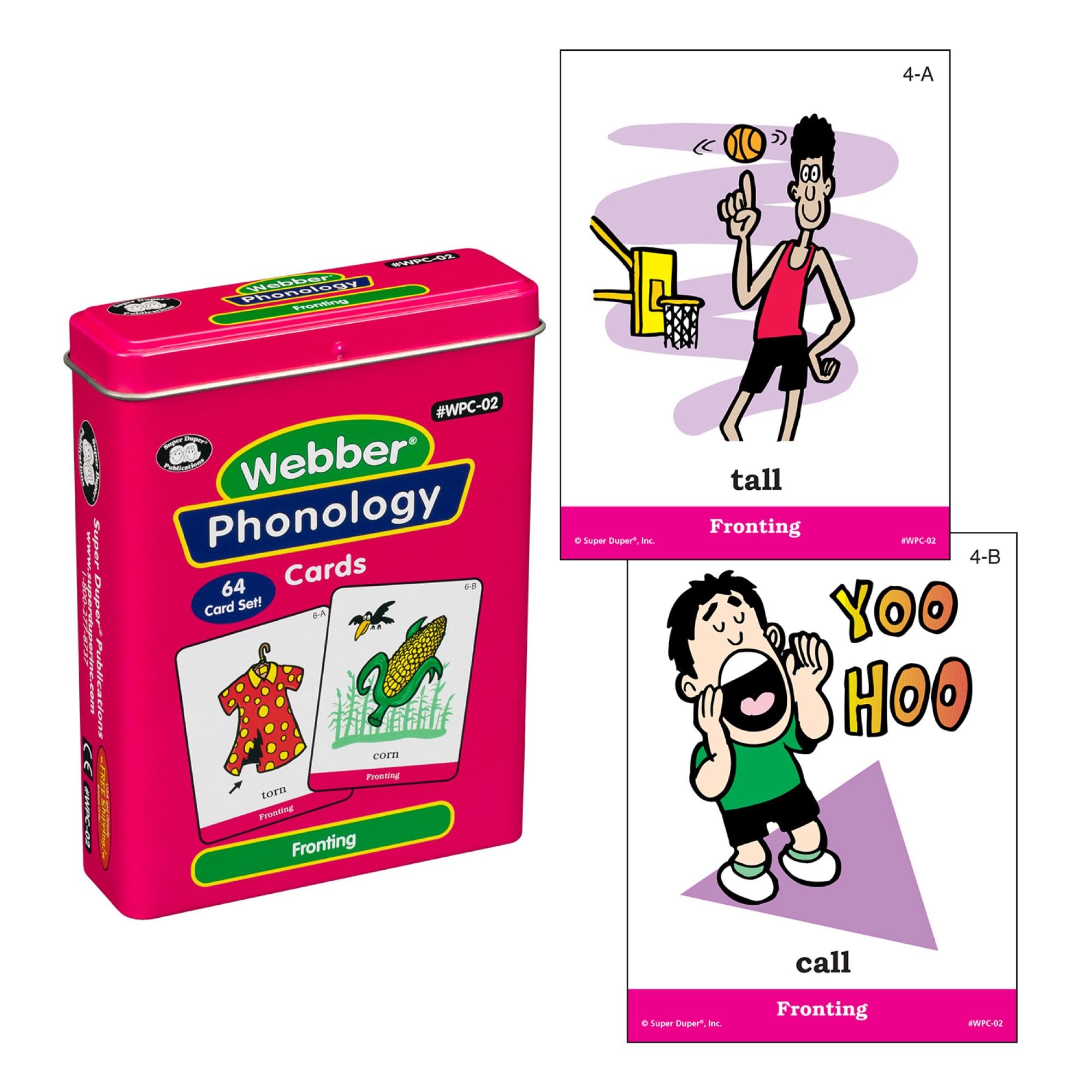 Super Duper Publications | Webber® Illustrated Phonology Fronting Minimal Pair Card Deck | Educational Learning Resource for Children