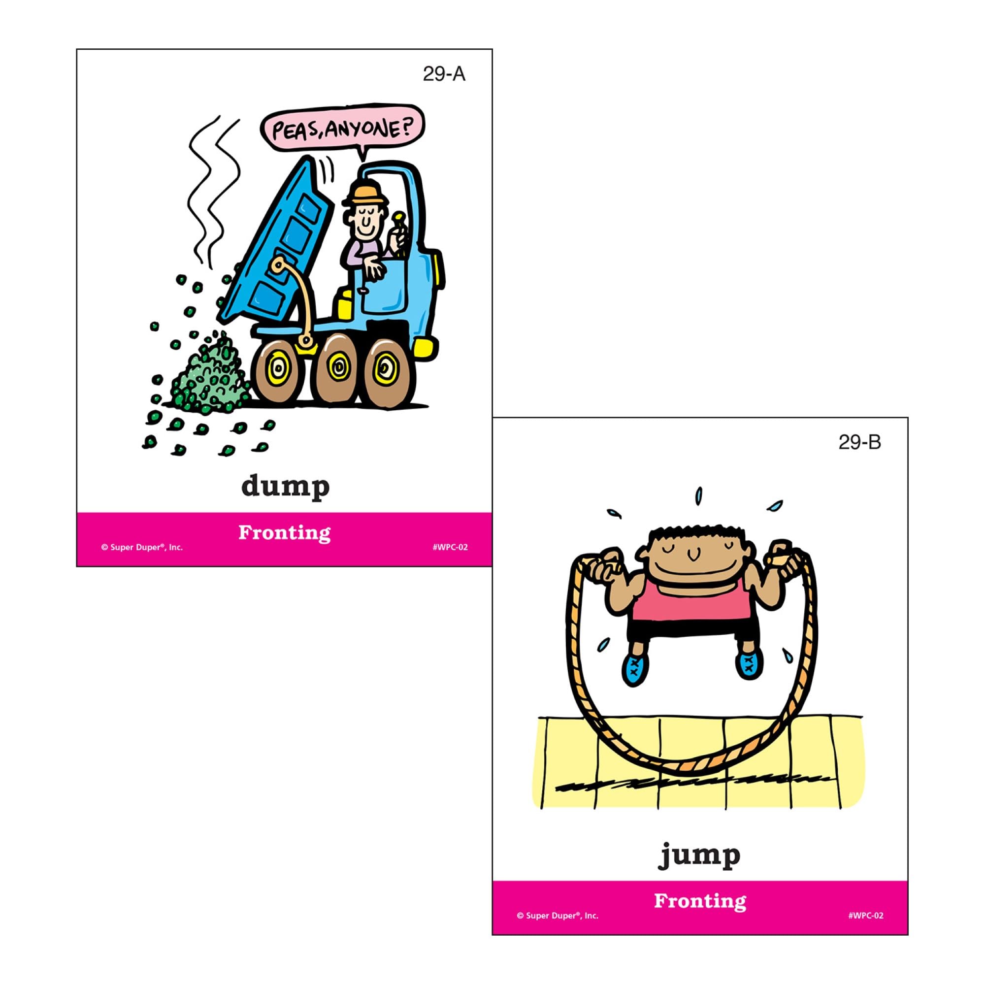 Super Duper Publications | Webber® Illustrated Phonology Fronting Minimal Pair Card Deck | Educational Learning Resource for Children
