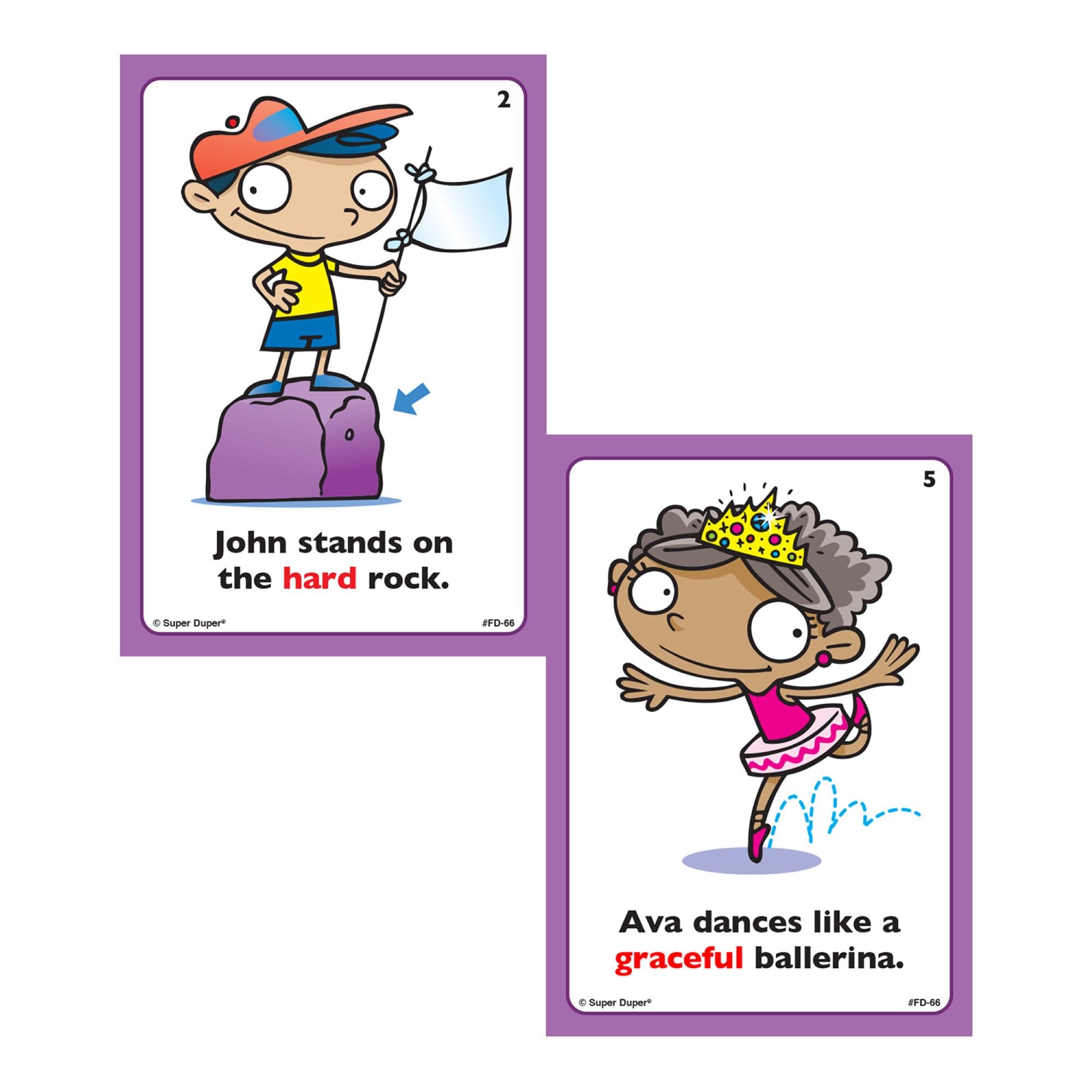 Adjectives Fun Deck Cards - Super Duper Educational Learning Toy for Kids