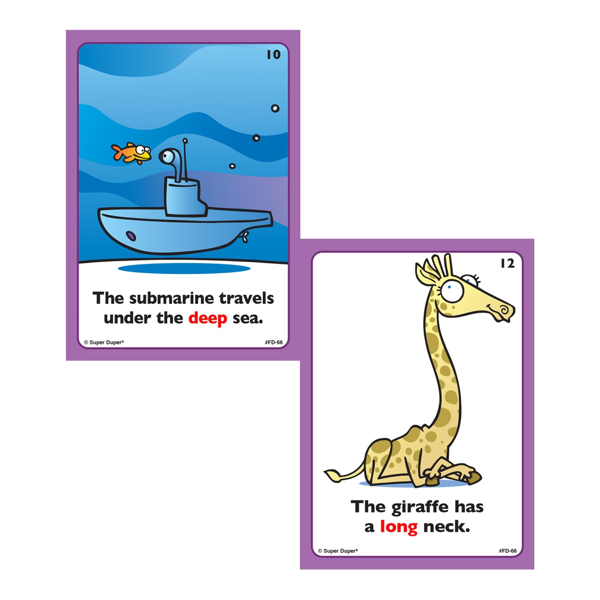 Adjectives Fun Deck Cards - Super Duper Educational Learning Toy for Kids