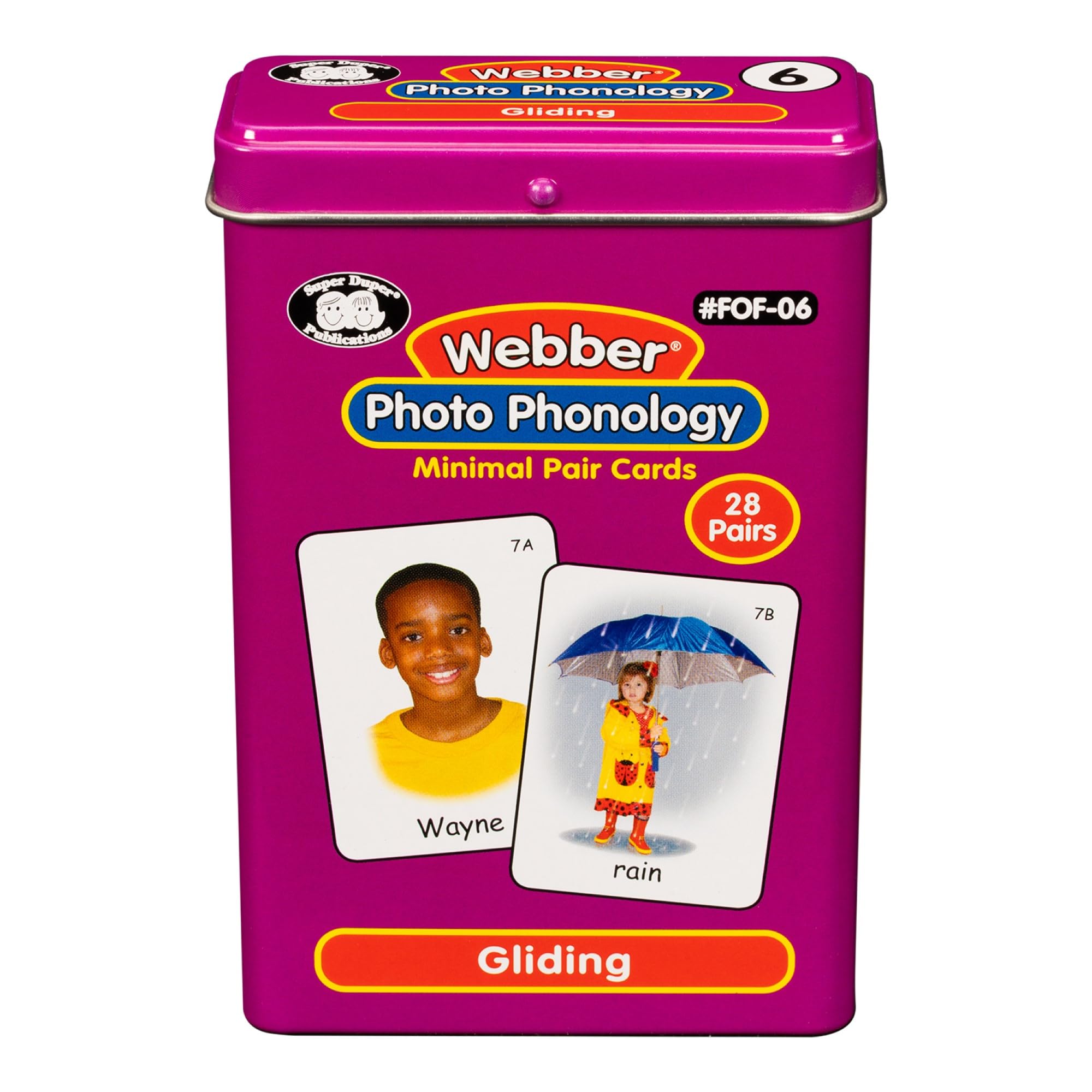 Super Duper Publications | Webber® Photo Phonology Gliding Minimal Pair Card Deck | Educational Learning Resource for Children