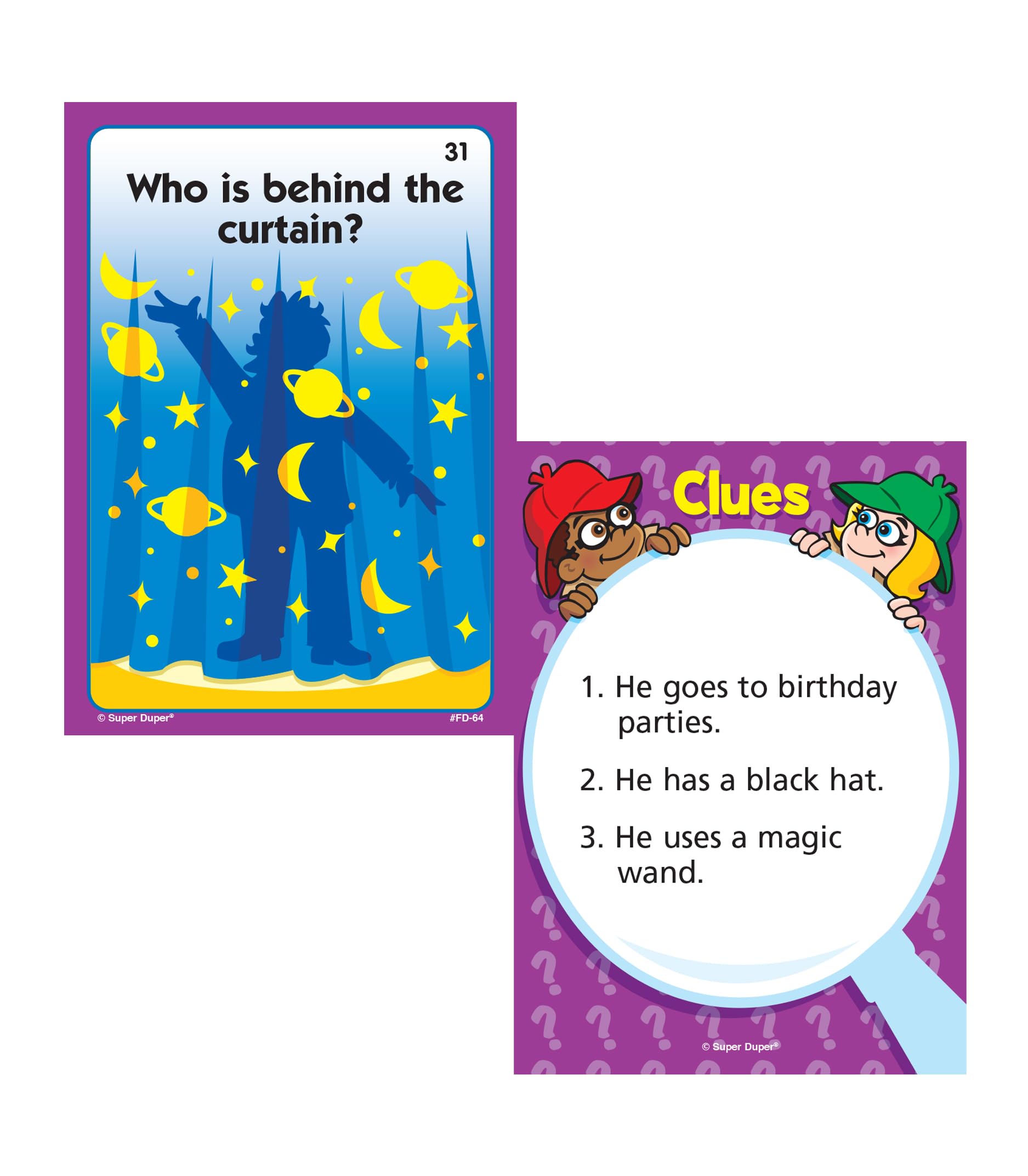 Super Duper Publications | Mini-Mysteries Fun Deck Flash Cards | Educational Learning Resource for Children