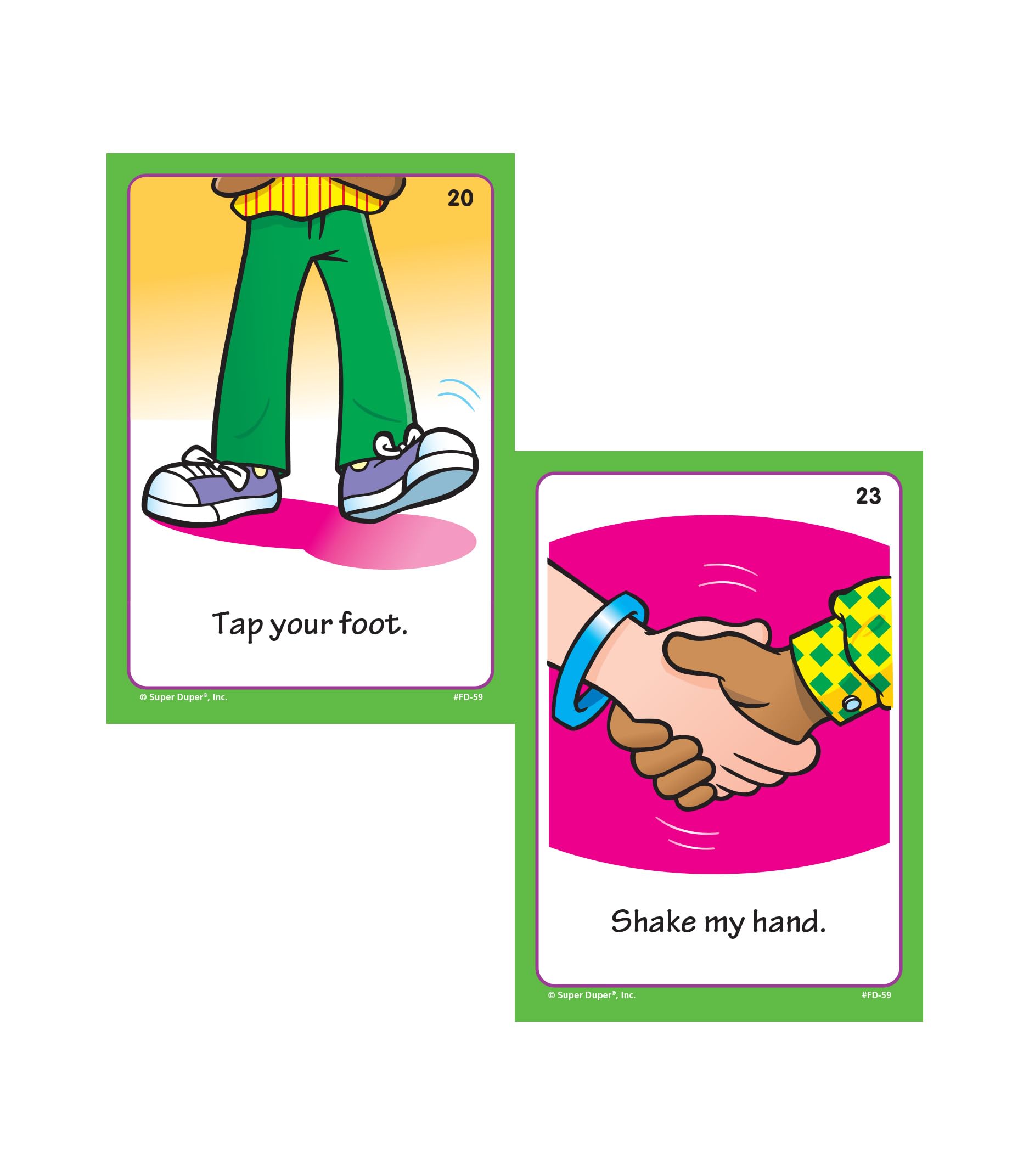 Super Duper Publications | Following Directions Fun Deck Flash Cards | Educational Learning Resource for Children