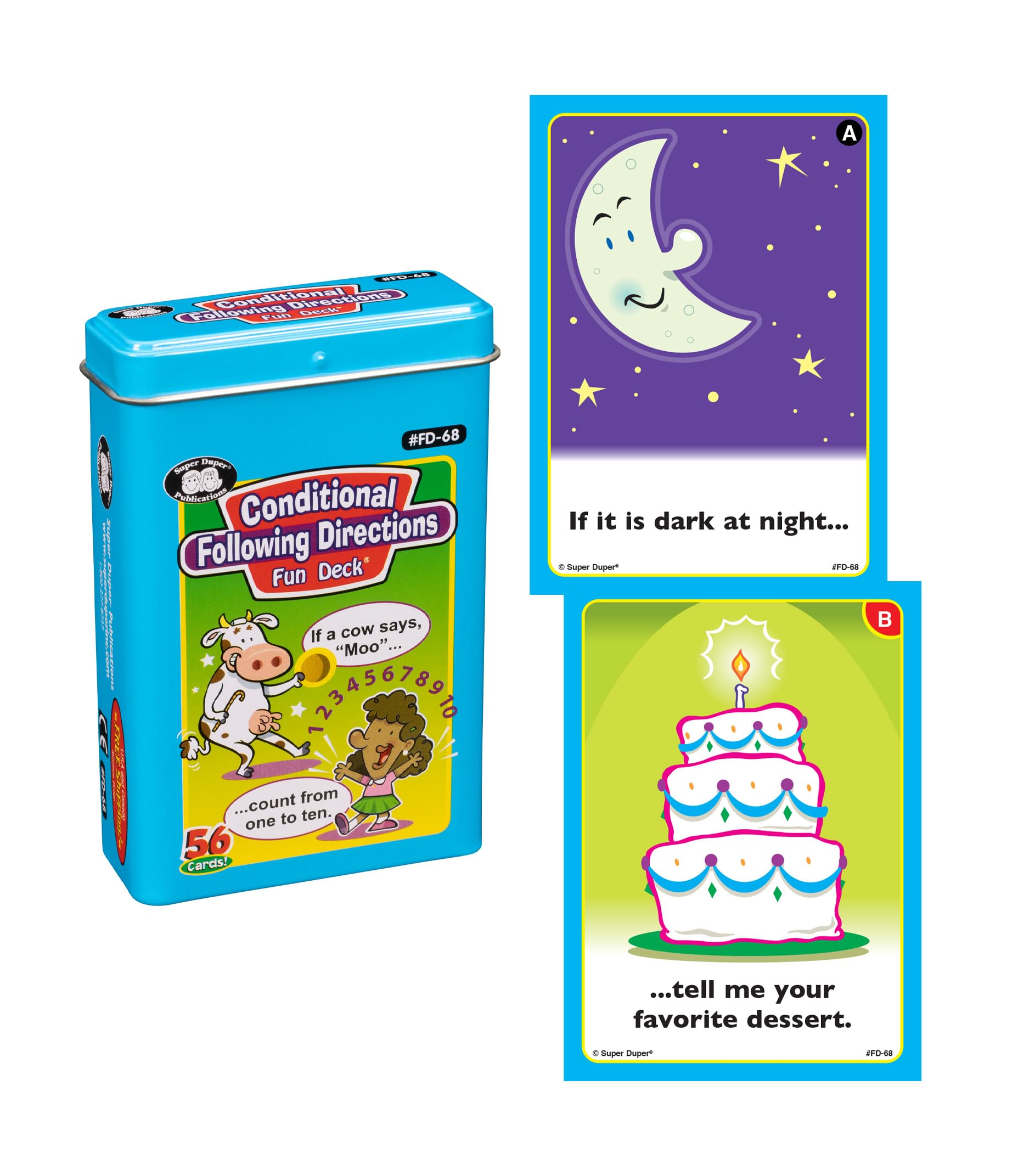 Super Duper Publications | Conditional Following Directions Fun Deck Flash Cards | Educational Learning Resource for Children