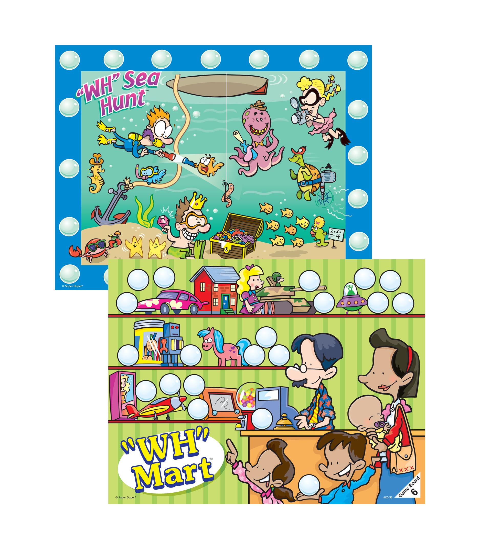 Super Duper Publications | WH Chipper Chat® Magnetic Game with Magic Wand | Educational Learning Resource for Children