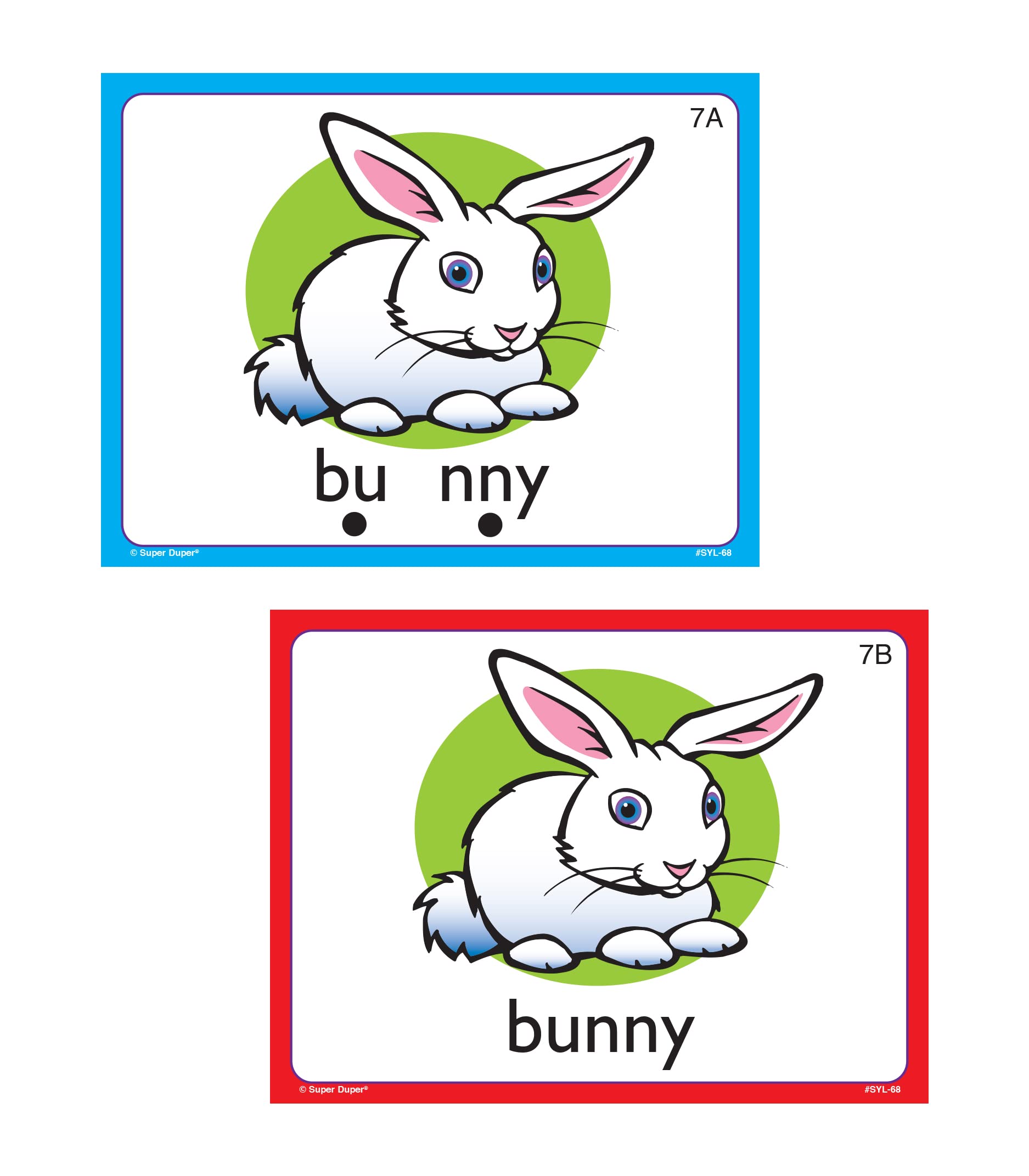 Super Duper Publications | Syllable Drilling Fun Deck Flash Cards for Speech-Language Pathologists | Educational Learning Resource for Children