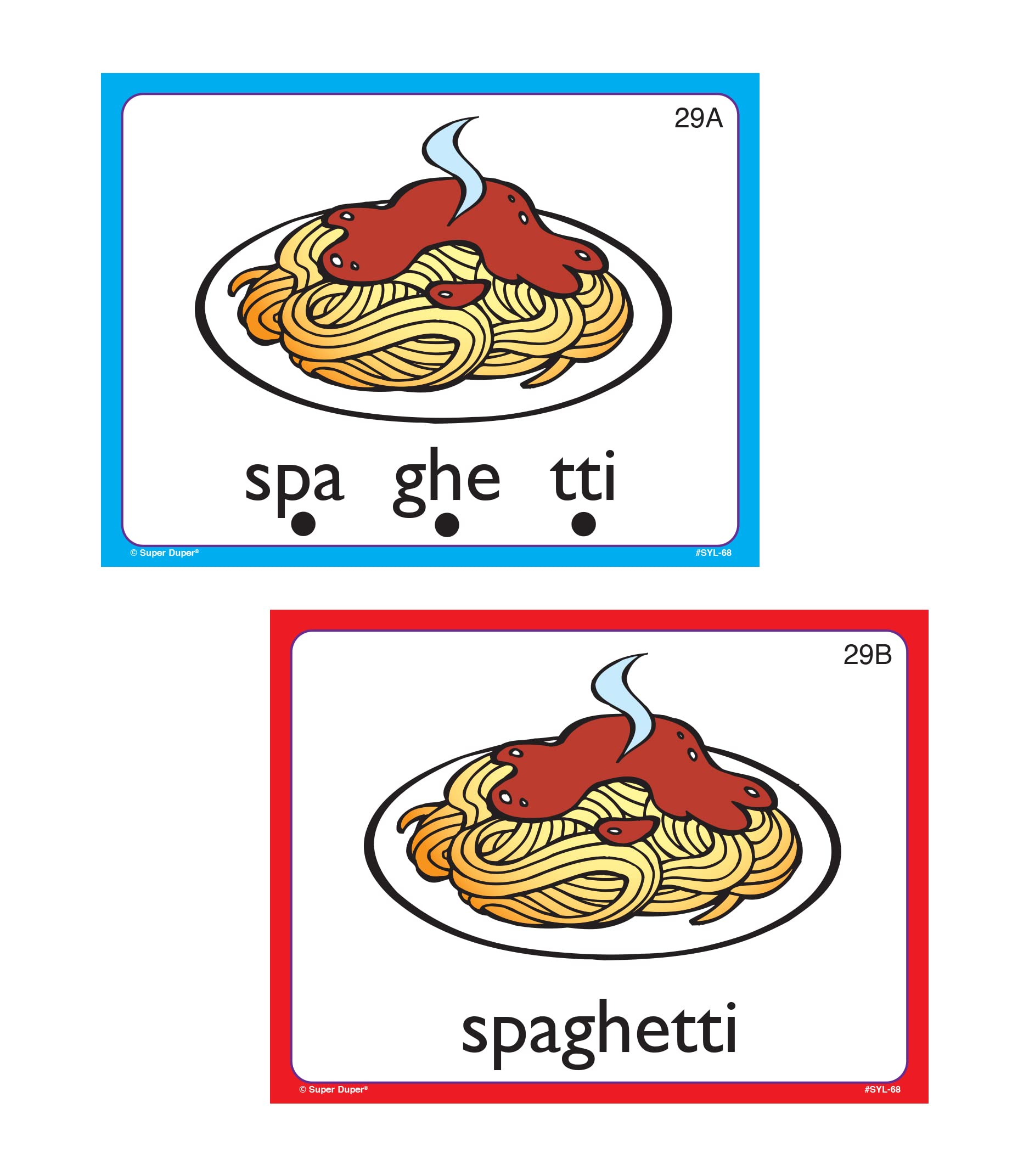Super Duper Publications | Syllable Drilling Fun Deck Flash Cards for Speech-Language Pathologists | Educational Learning Resource for Children