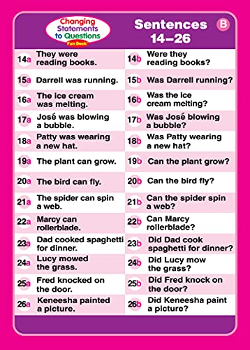Super Duper Publications | Changing Statements to Questions Fun Deck Flash Cards | Educational Learning Resource for Children