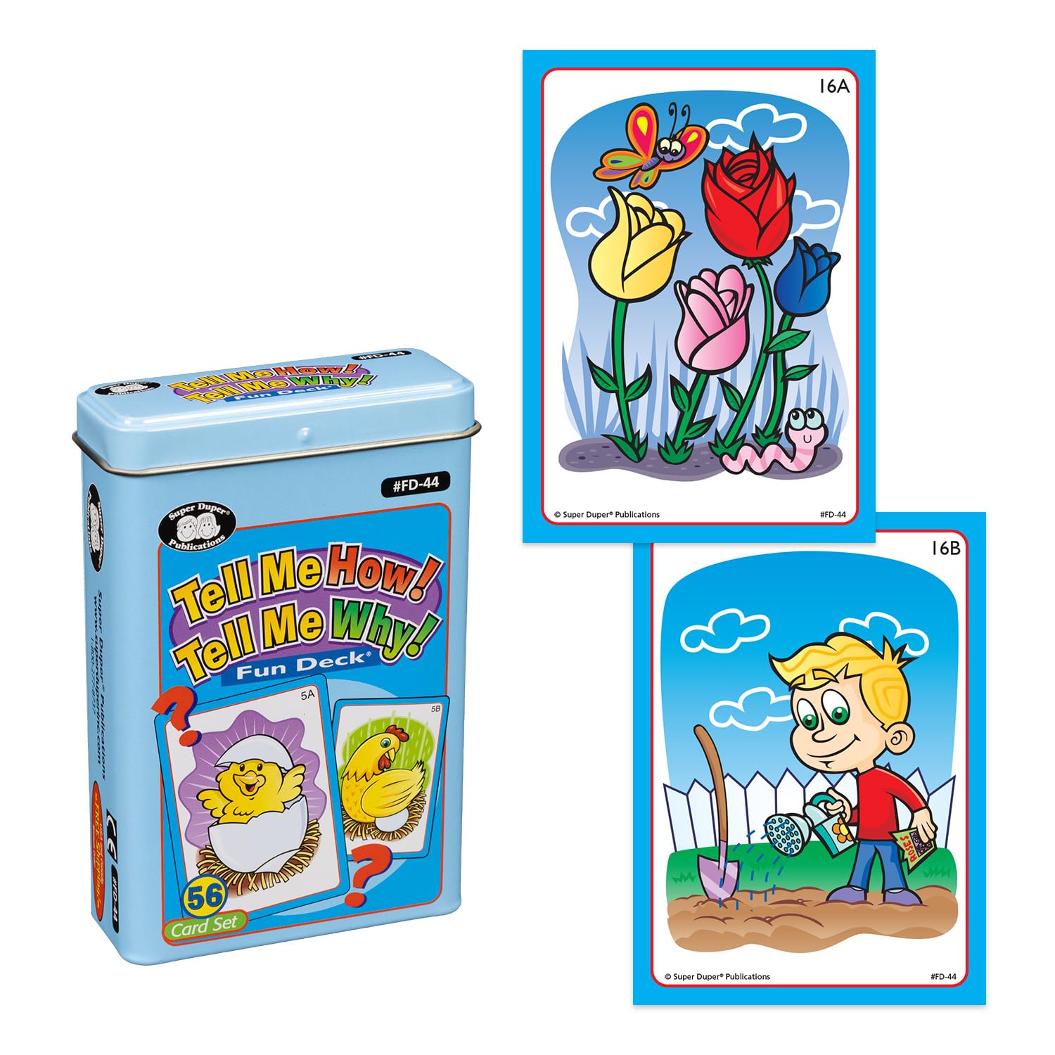 Tell Me How! Tell Me Why! Fun Deck Cards - Super Duper Educational Learning Toy for Kids