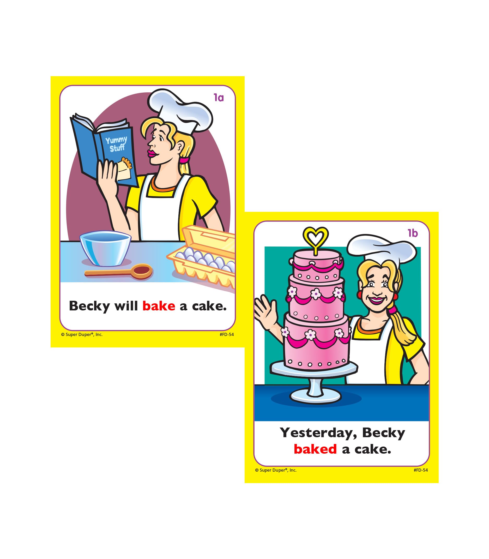 Super Duper Publications | Regular Past Tense Verbs Fun Deck Flash Cards | Educational Learning Resource for Children