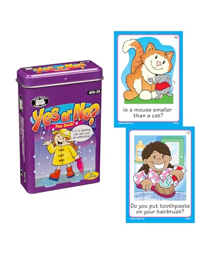 Super Duper Publications | Yes or No? Fun Deck Flash Cards | Educational Learning Resource for Children
