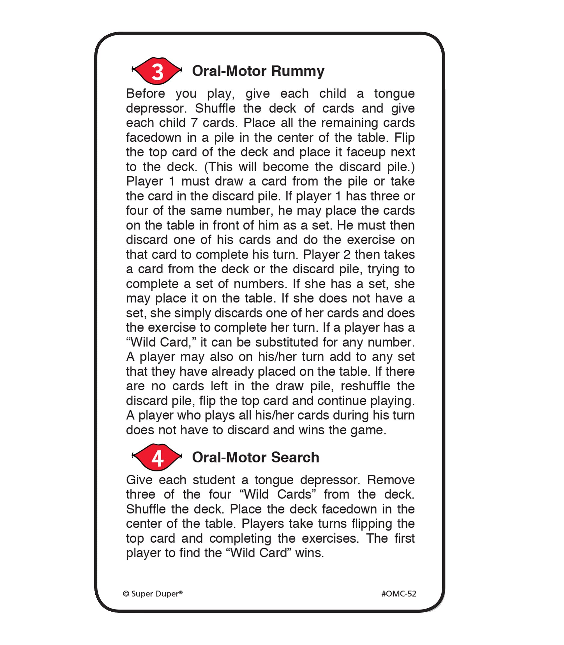 Super Duper Publications | Can Do Oral-Motor Fun Deck Flash Cards | Educational Learning Resource for Children