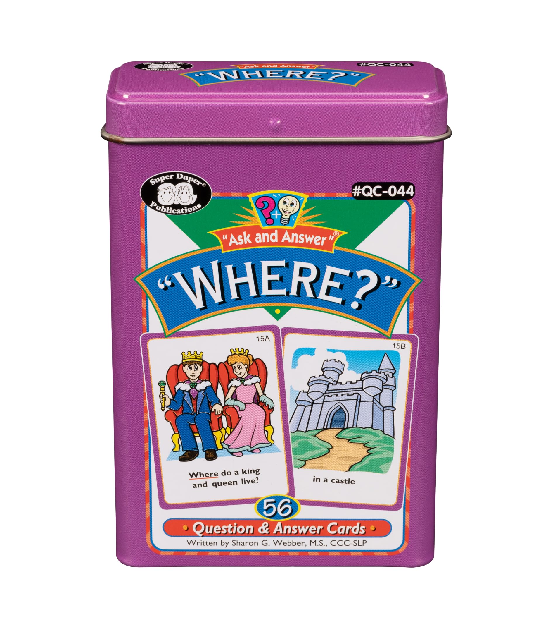Super Duper Publications | Ask and Answer® Where Questions Fun Deck | Communication and Language Processing Skills Flash Cards | Educational Learning Materials for Children