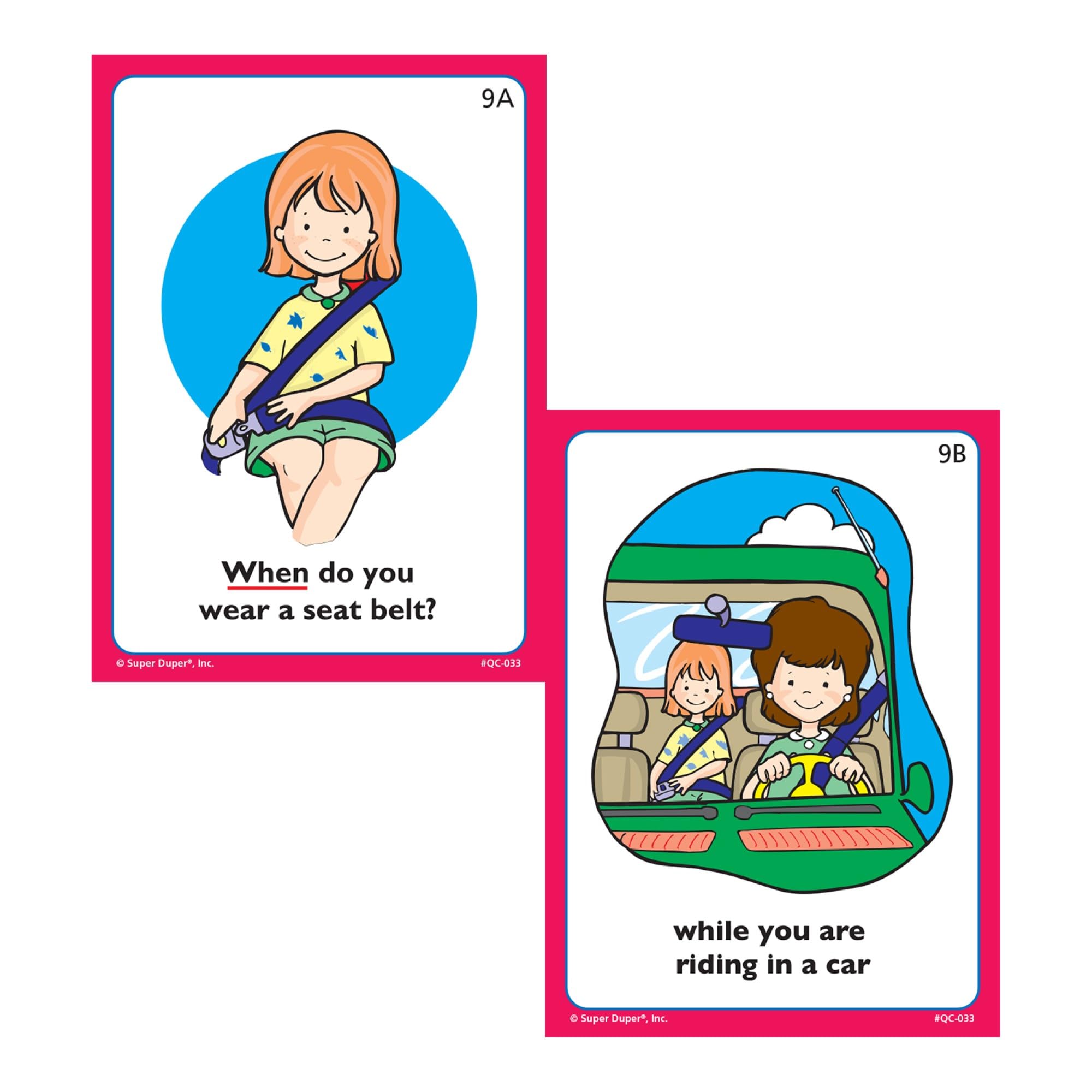Super Duper Publications | Ask and Answer When Questions Fun Deck | Communication and Language Processing Skills Flash Cards | Educational Learning Materials for Children