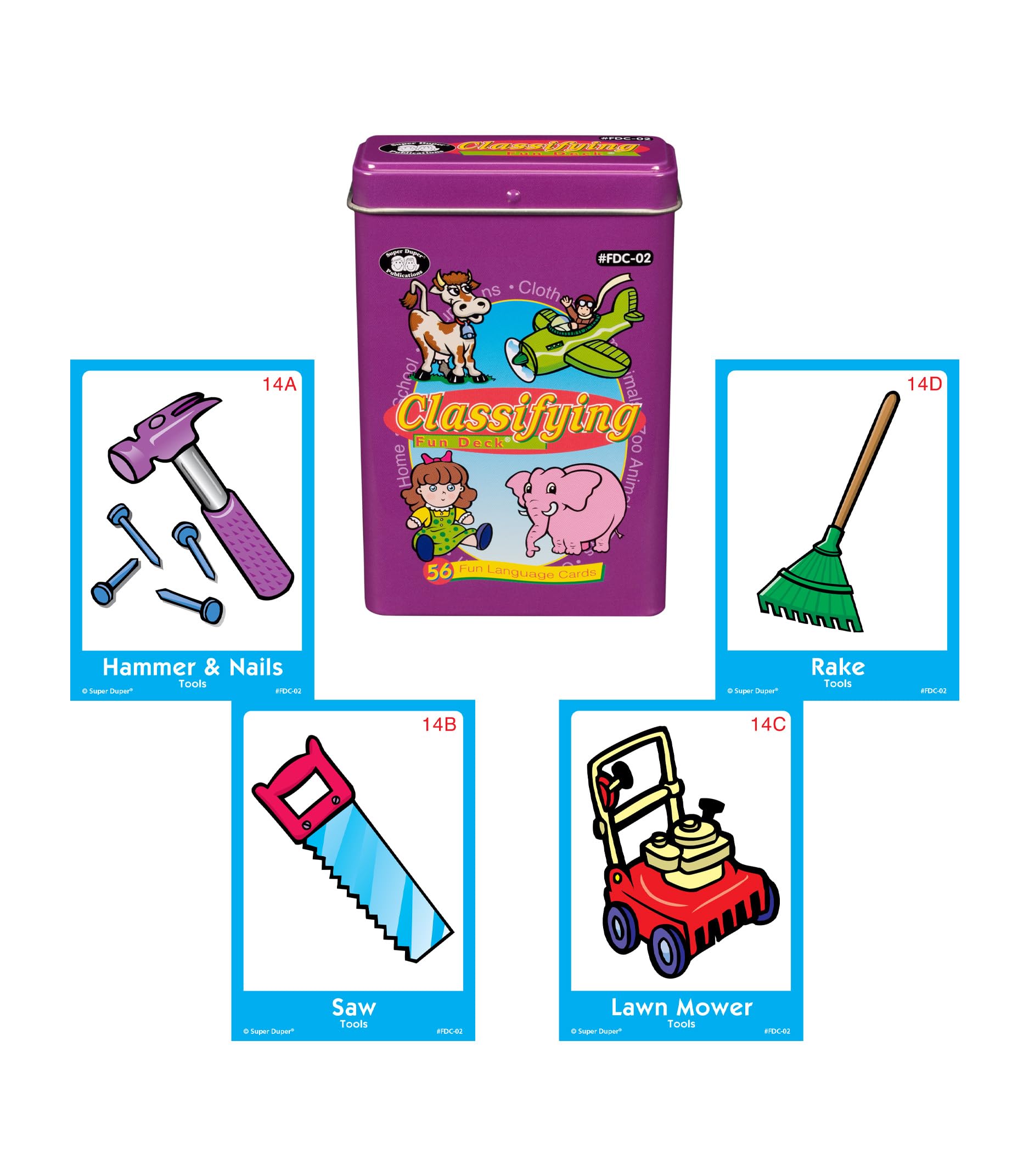 Super Duper Publications | Classifying Fun Deck Flash Cards | Educational Learning Resource for Children