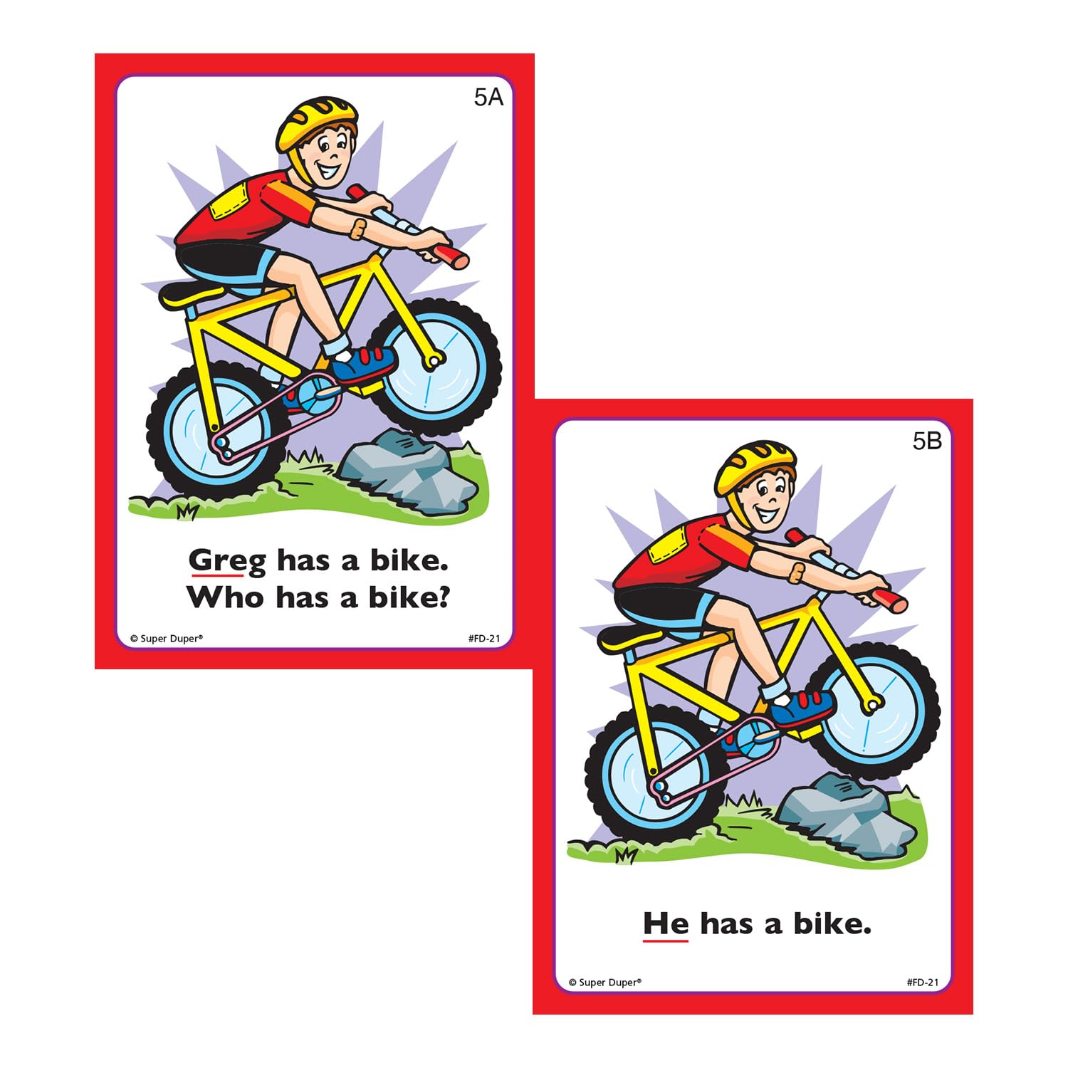 Super Duper Publications | Pronoun Parade Flash Cards | Grammar and Reading Skills Fun Deck | Educational Learning Materials for Children