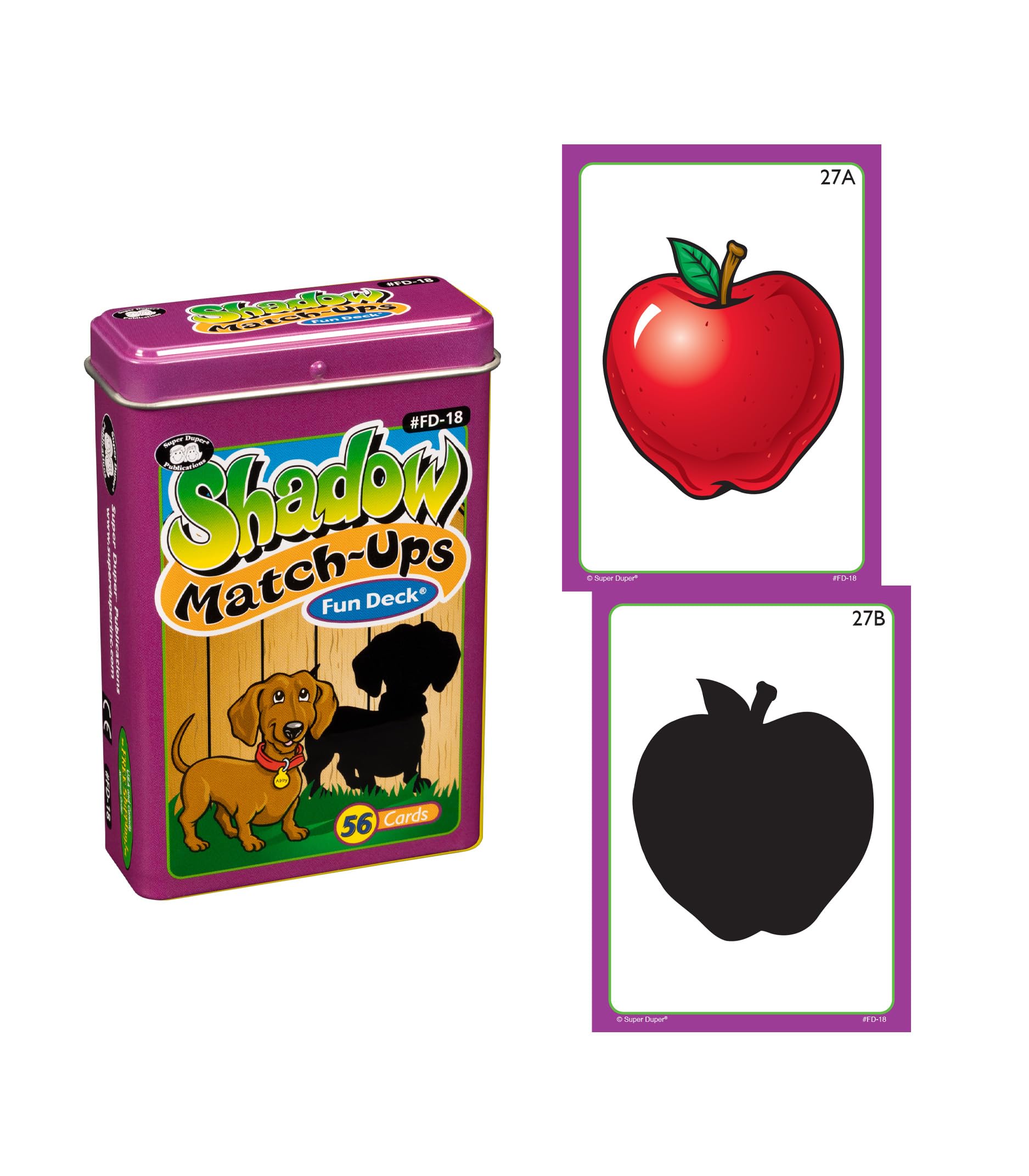 Super Duper Publications | Shadow Match-Ups Fun Deck Flash Cards | Educational Learning Resource for Children