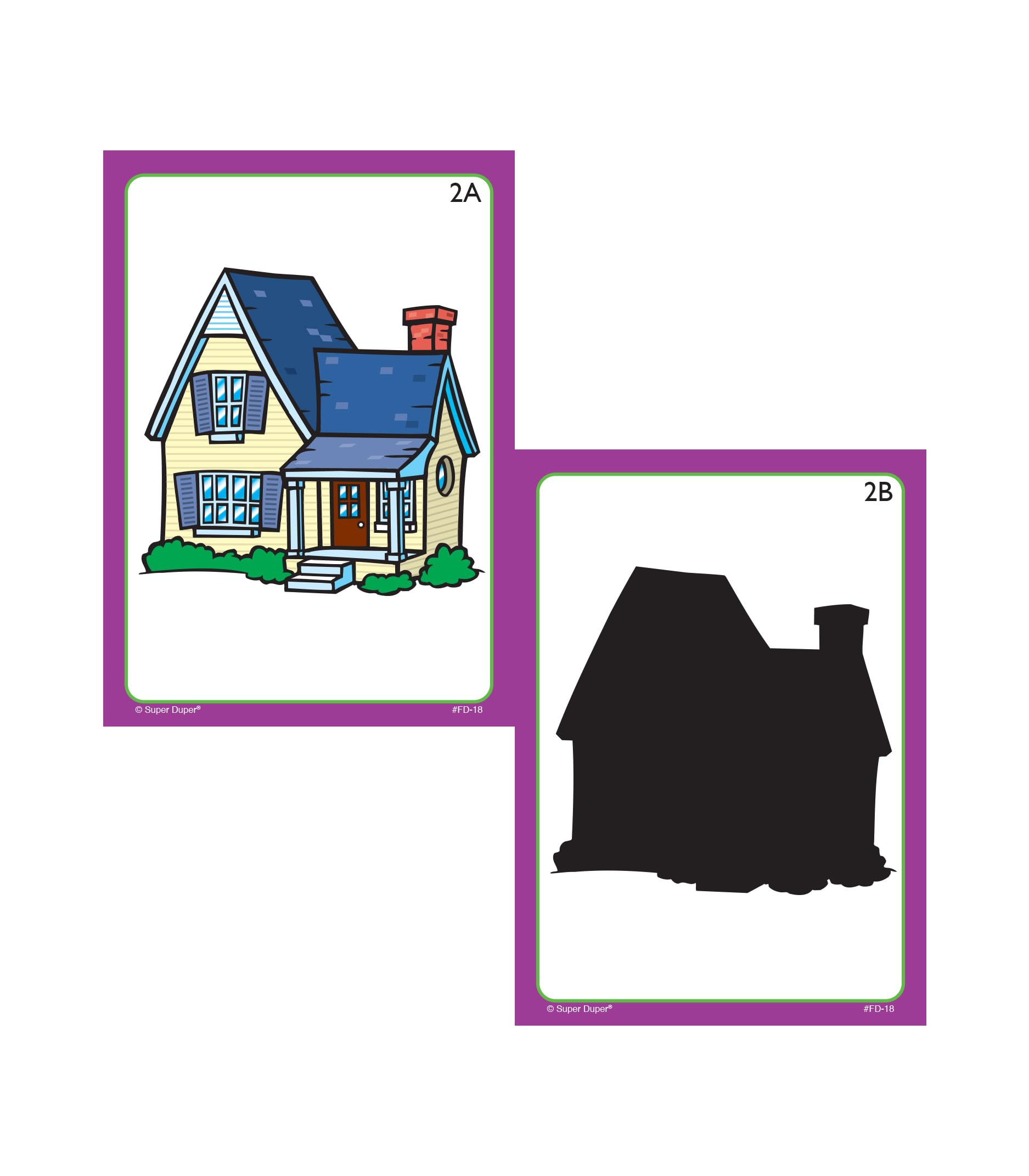 Super Duper Publications | Shadow Match-Ups Fun Deck Flash Cards | Educational Learning Resource for Children