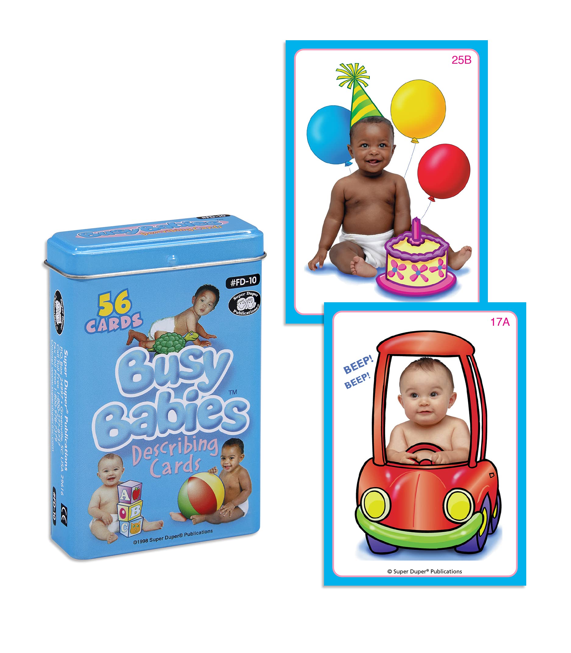 Super Duper Publications | Busy Babies Describing Fun Deck Flash Cards | Educational Learning Resource for Children