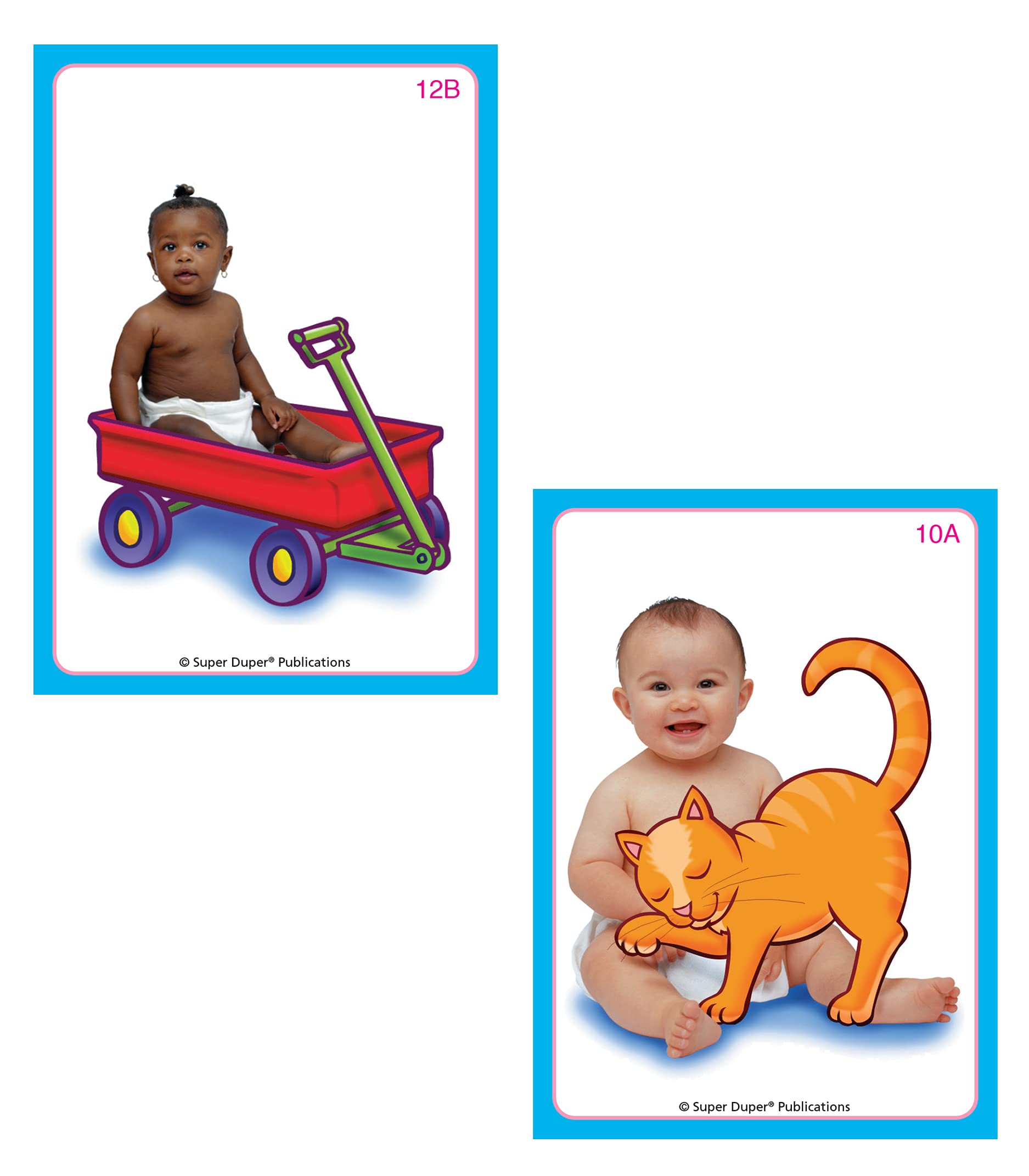 Super Duper Publications | Busy Babies Describing Fun Deck Flash Cards | Educational Learning Resource for Children