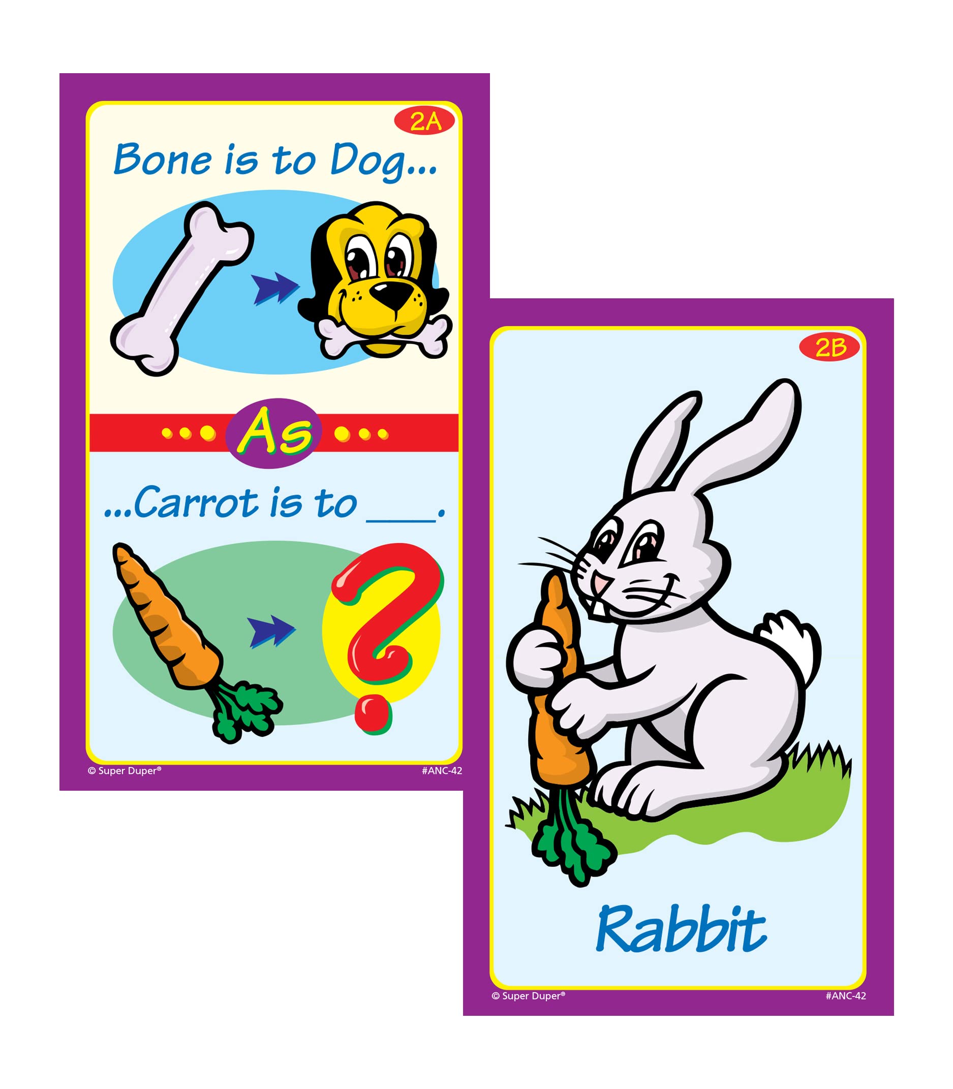 Super Duper Publications | Analogies Flash Cards | Opposites, Similarities, and Vocabulary Fun Deck | Educational Learning Materials for Children