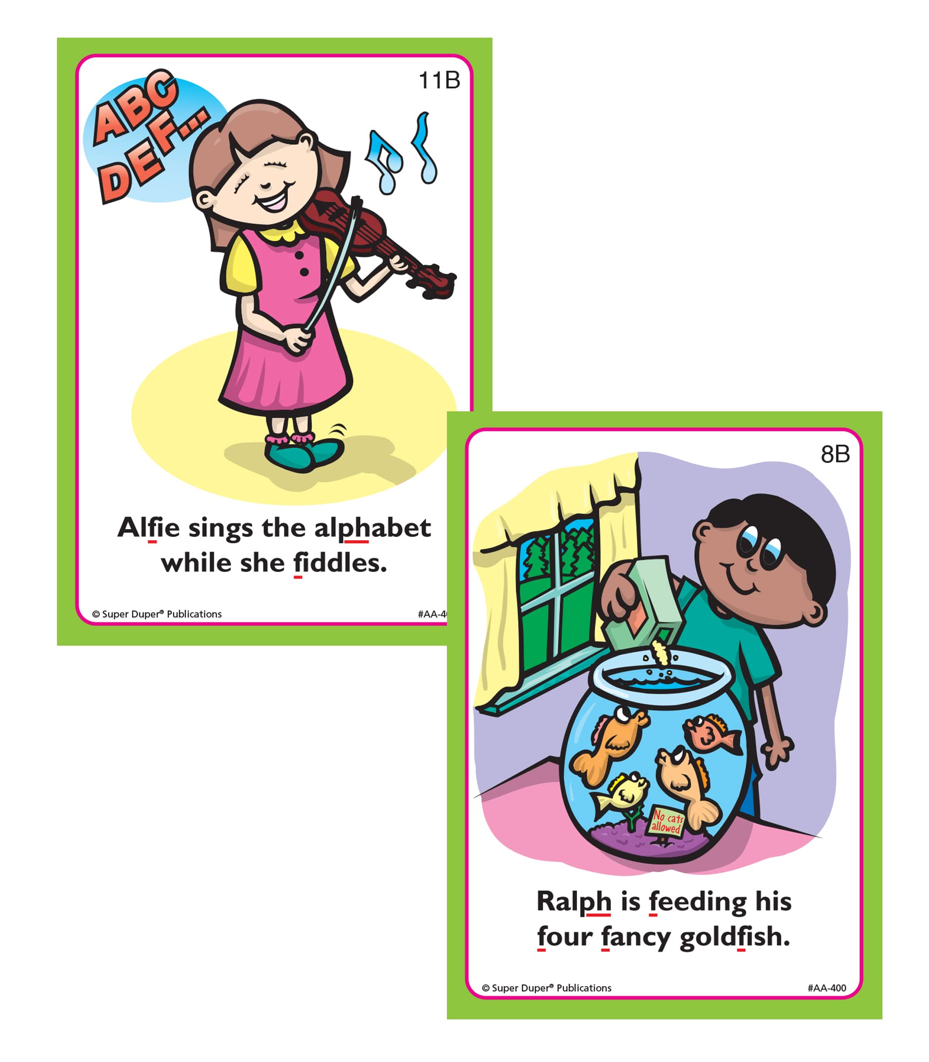 Super Duper Publications | Say and Do® Action Articulation F Sounds Fun Deck | Vocabulary and Language Development Flash Cards | Educational Learning Materials for Children