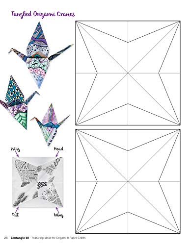 Zentangle (R) 10, Workbook Edition: Dimensional Tangle Projects (Design Originals) 30 New Tangles Featuring Ideas for Origami and Paper Crafts