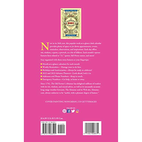 The 2021 Old Farmer's Almanac Engagement Calendar